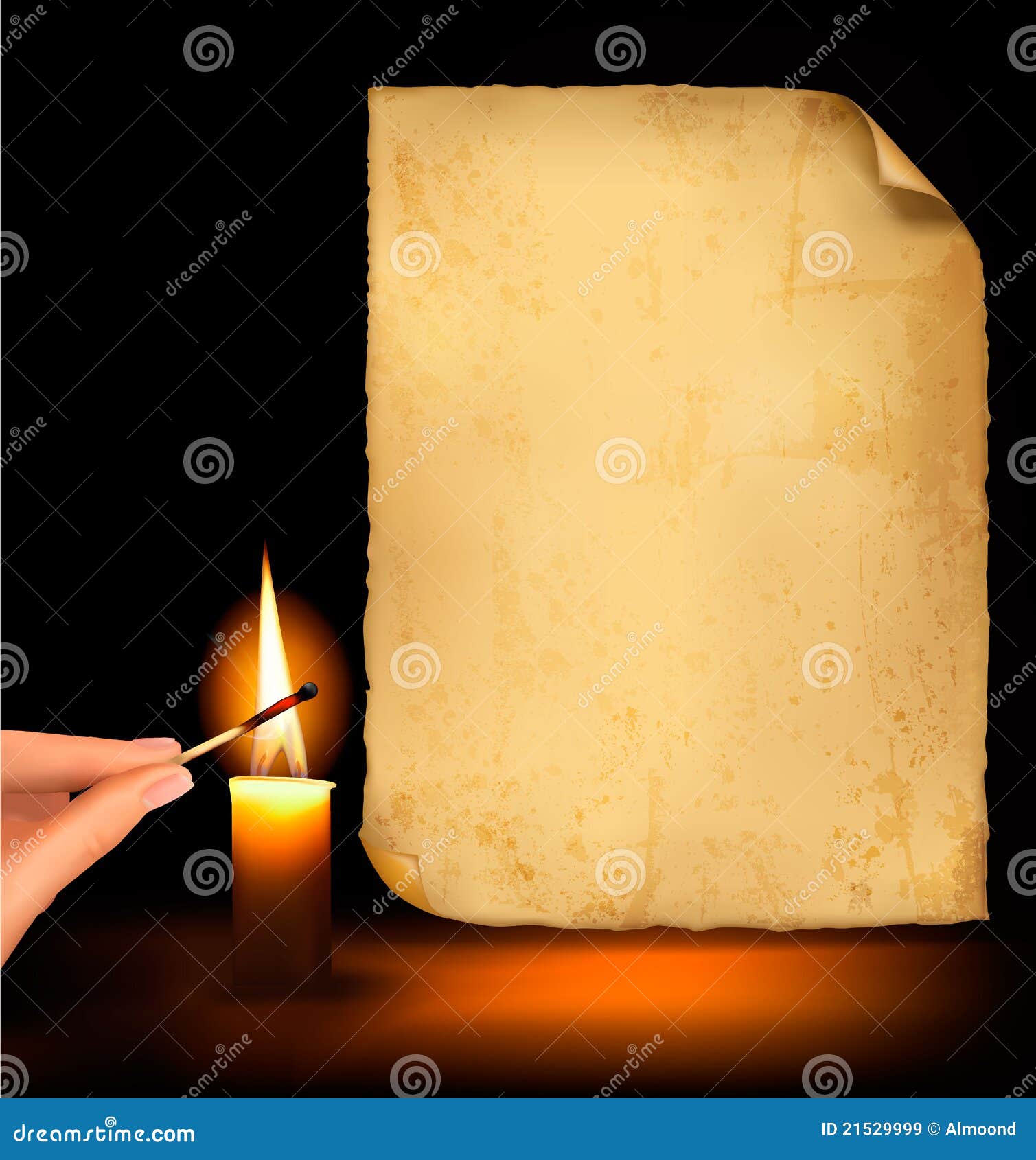 Background With Old Paper Cartoon Vector | CartoonDealer.com #21529999