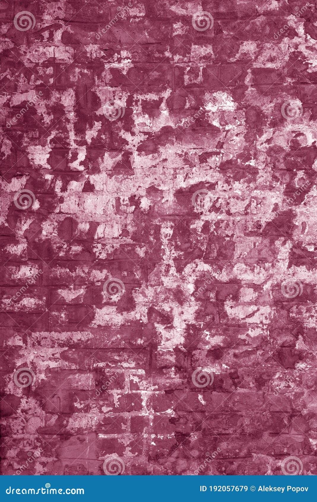 The Background of the Old Pink Brick Wall Stock Image - Image of stucco ...