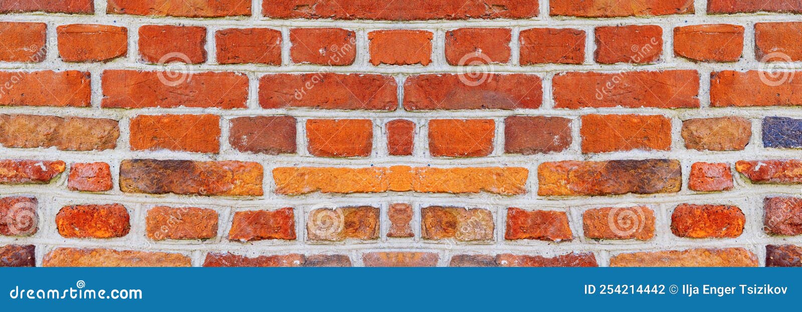 Background of Old and Rustic Red Brick Wall Stock Photo - Image of ...