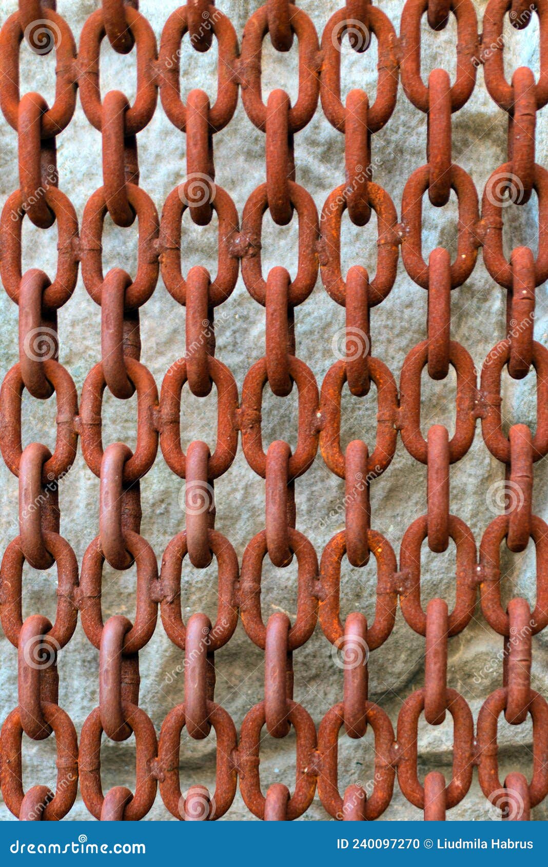 Background of Old Rusty Chain Stock Photo - Image of metallic, dirty ...