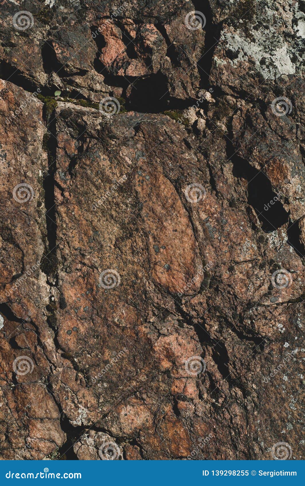 Background from Old Stone with Cracks Close Up Stock Image - Image of ...