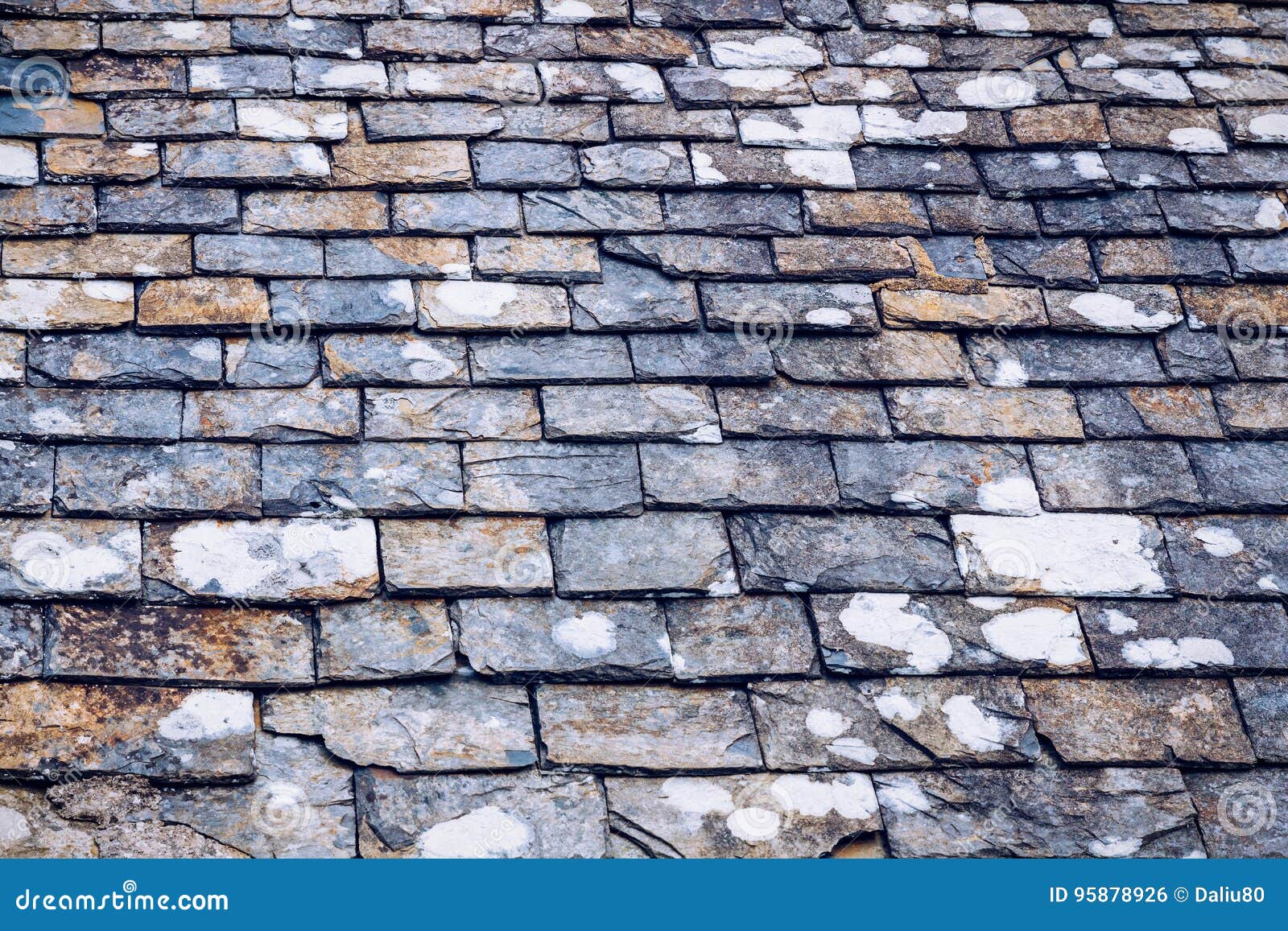 Background of Old Stone Roof Tiles Stock Photo - Image of roof ...