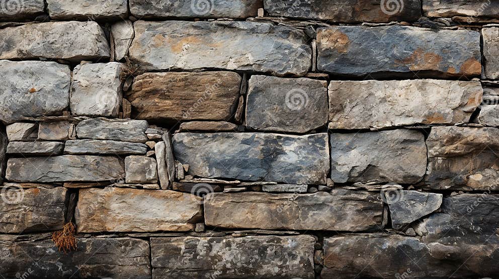 Background of Stone Wall Texture or Rock Wall Pattern for Design and ...