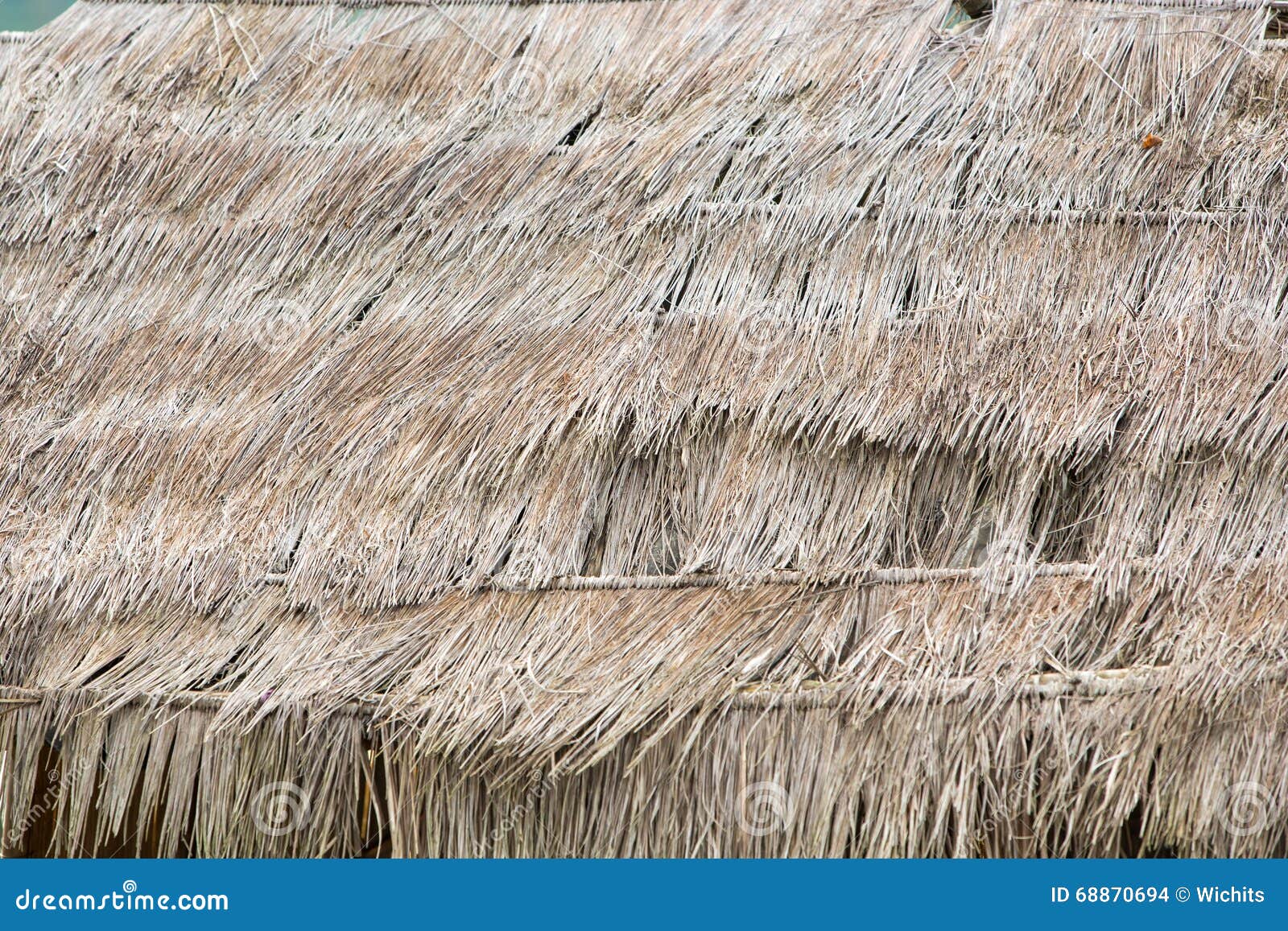 Background of Old Thatched Roof Stock Photo - Image of branches, dried ...