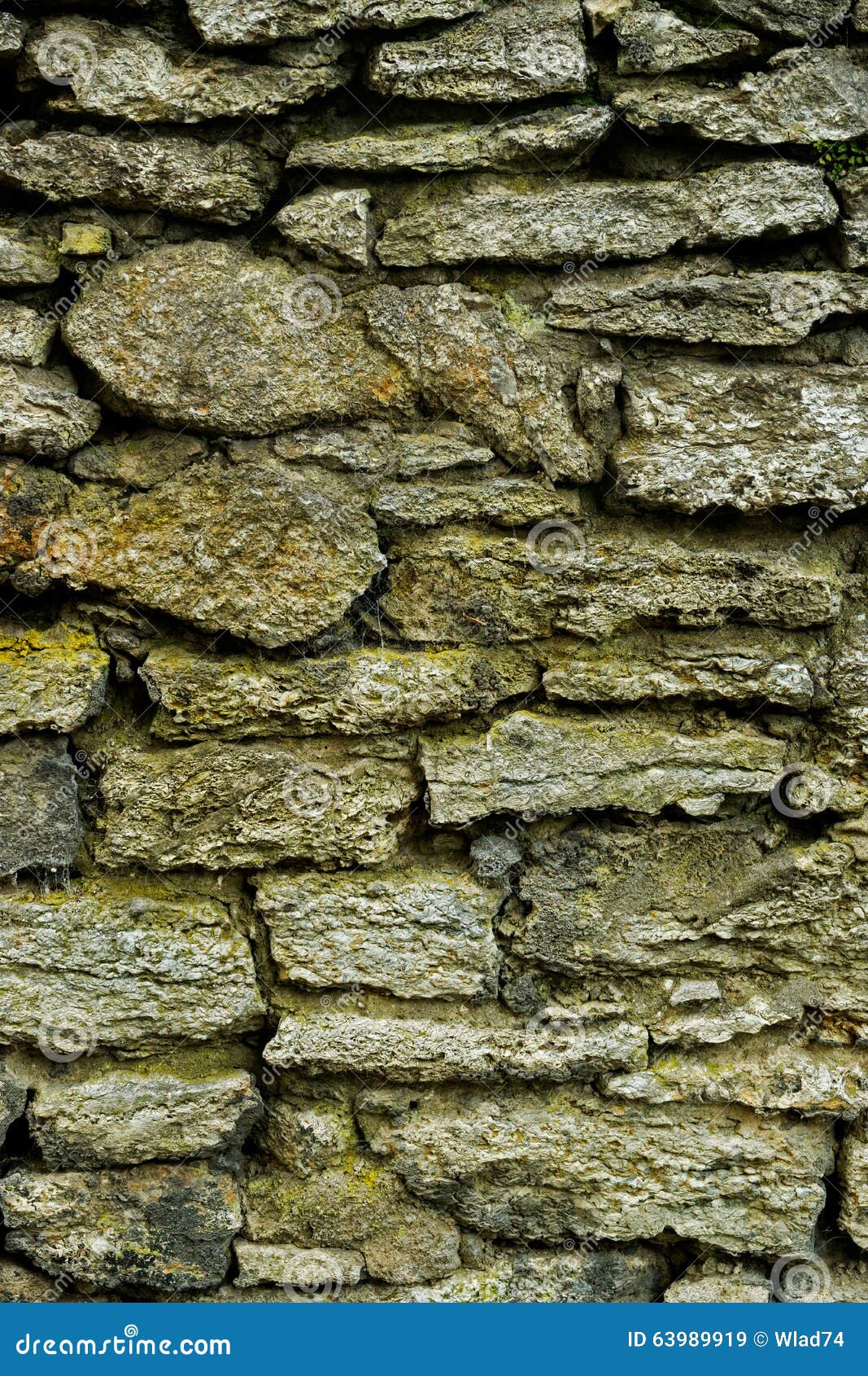 Background of Old Und Ruined Stone Wall Stock Image - Image of pattern ...