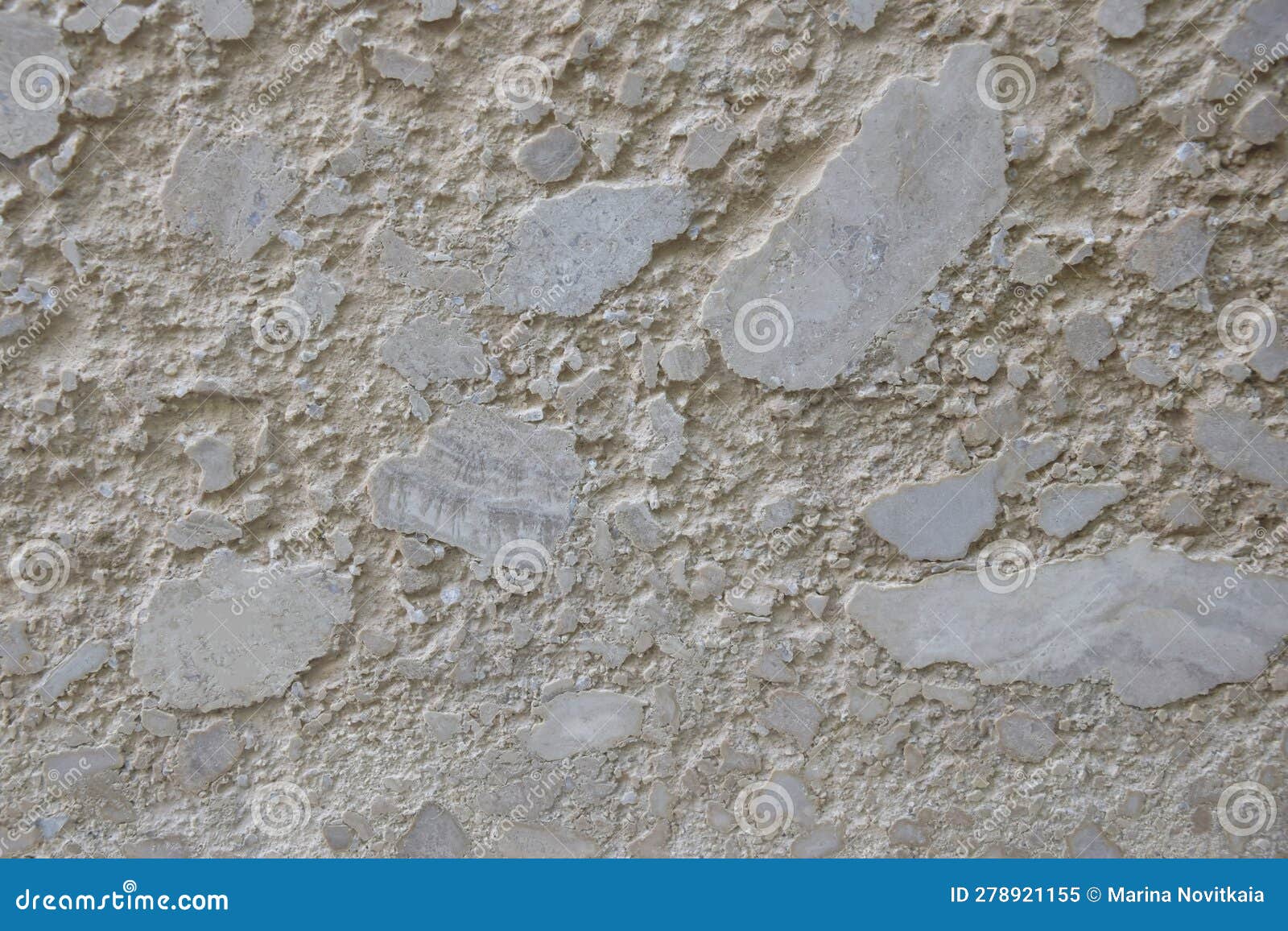 Background of Old Wall with Collapsed Plaster. Texture of Shabby ...
