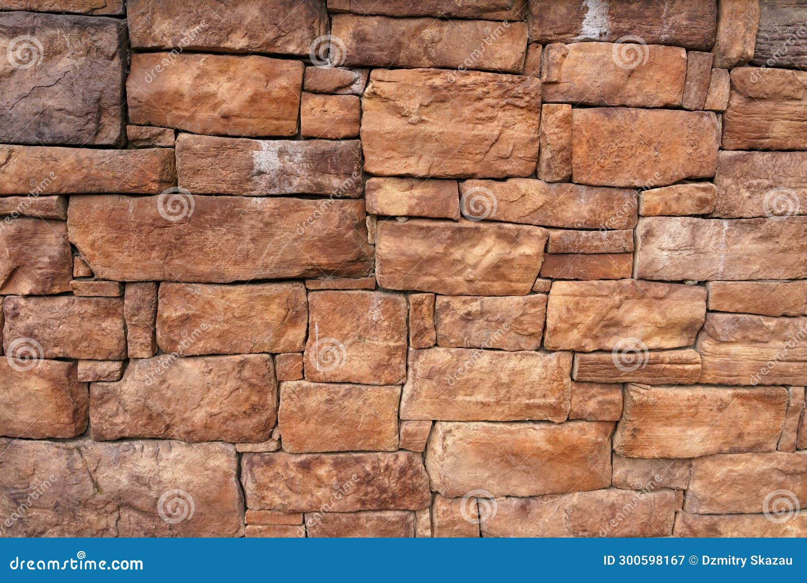 Background of an Old Wall Made of Red Stone. Stock Image - Image of ...