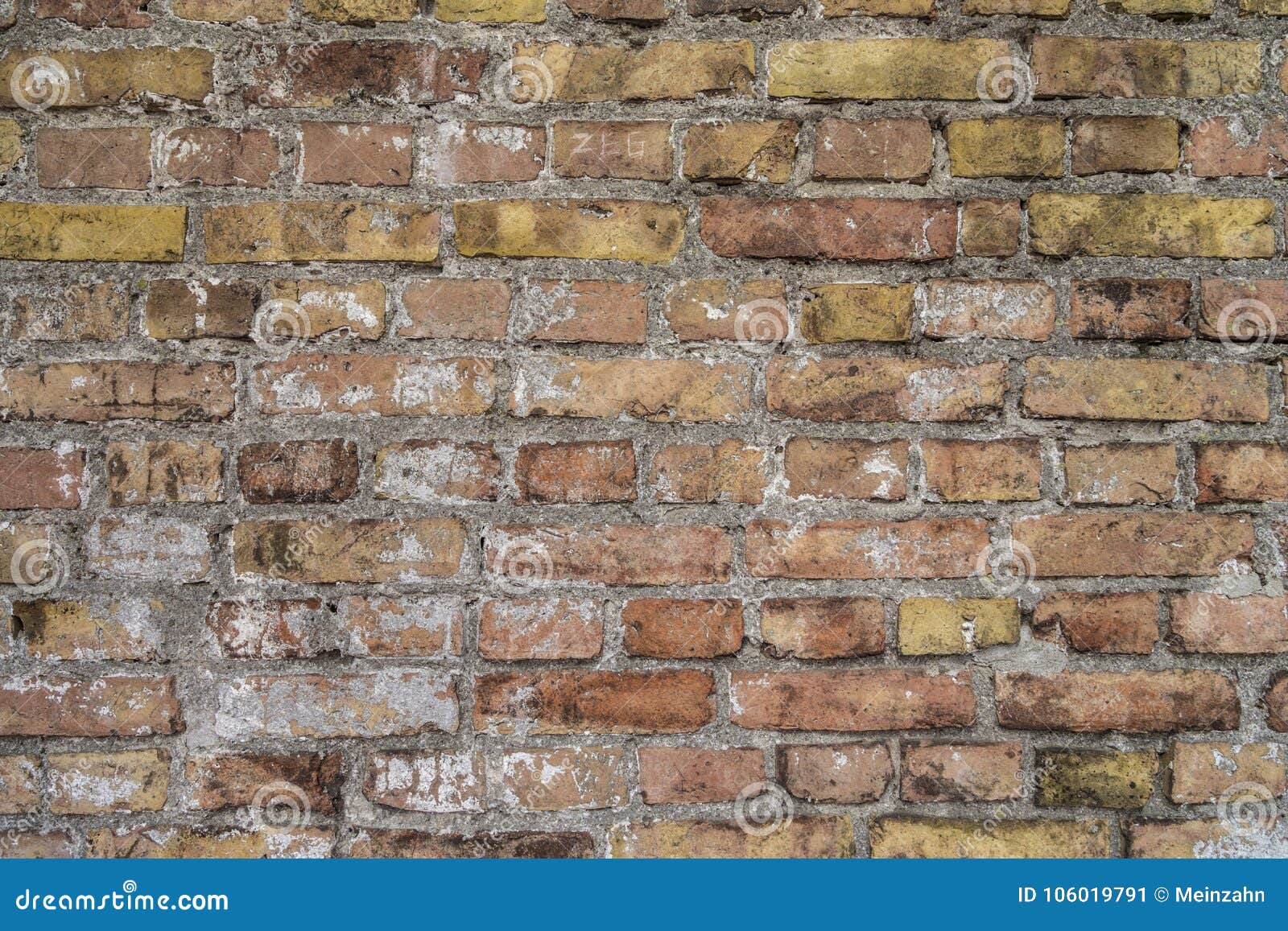 Background of Old Rotten Brick Wall Stock Image - Image of brick, wall ...