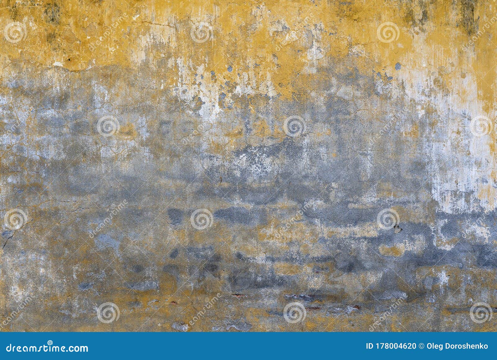 Background of Old Yellow Painted Wall Texture Stock Photo - Image of ...
