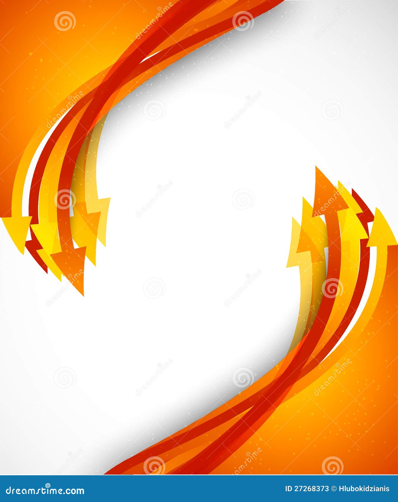 Background with Orange Arrows Stock Vector - Illustration of orange ...