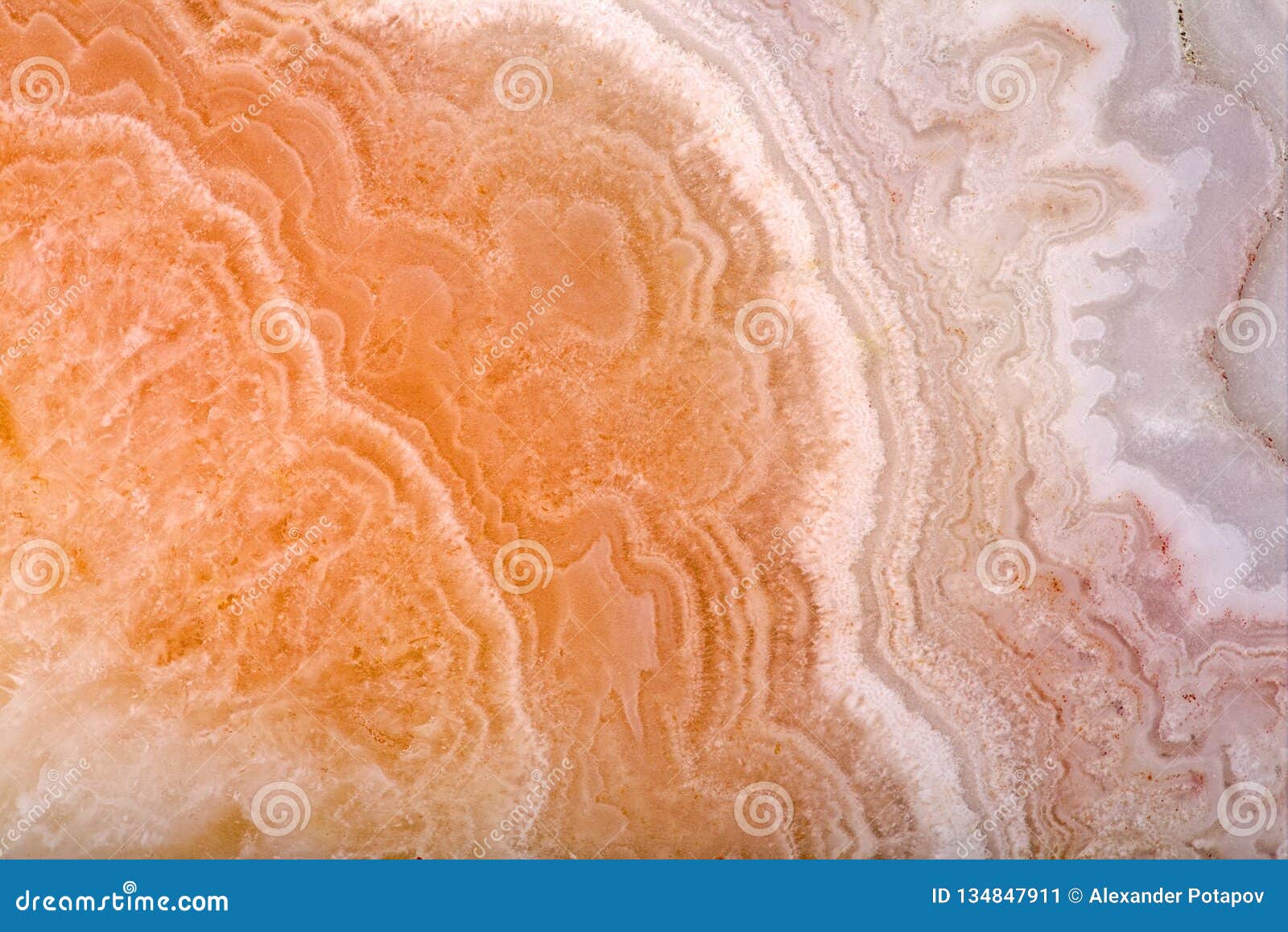 Orange Color Agate Mineral Structure Stock Image - Image of macro ...