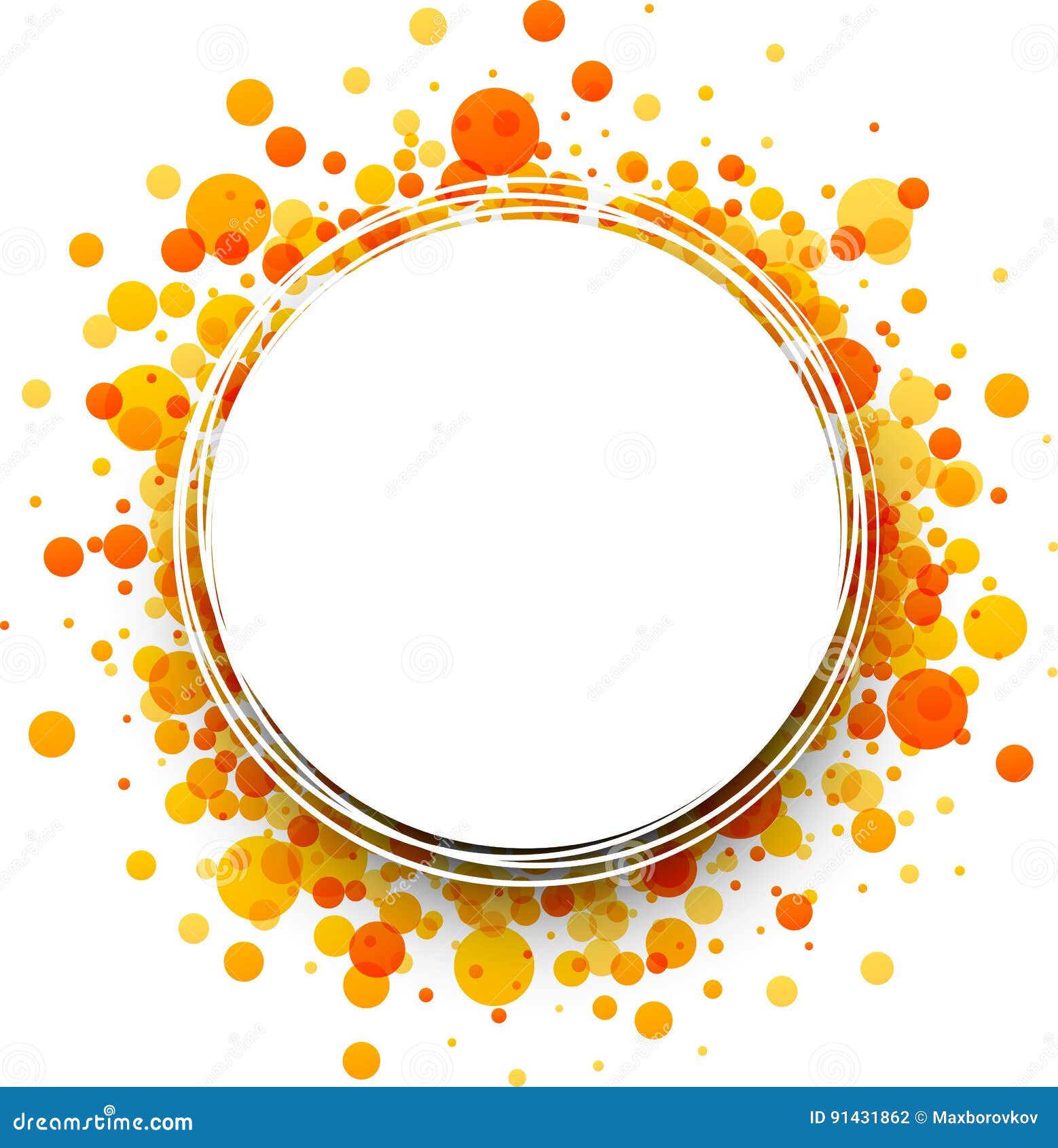 Background with Orange Drops. Stock Vector - Illustration of abstract ...