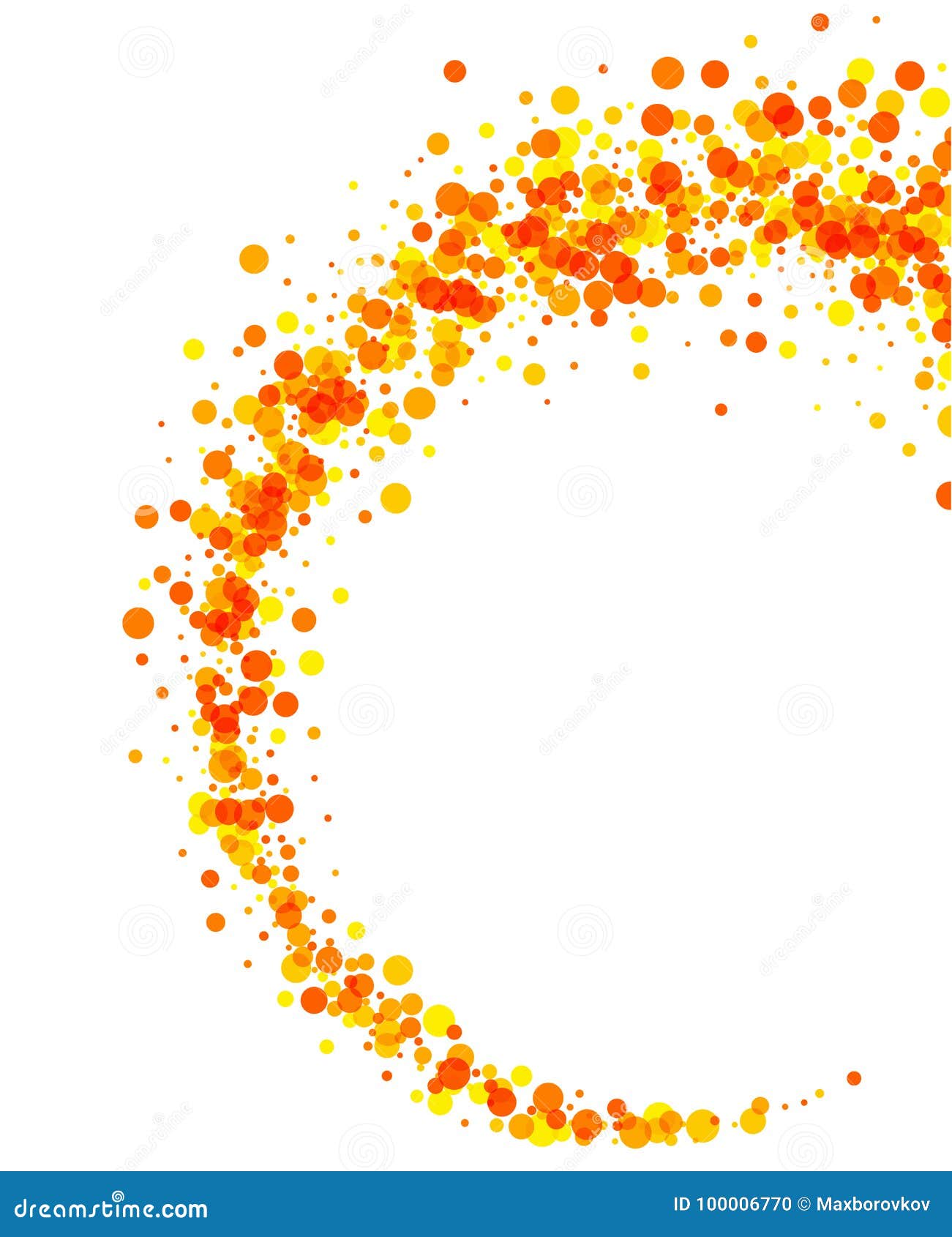 Background with Orange Drops. Stock Vector - Illustration of background ...