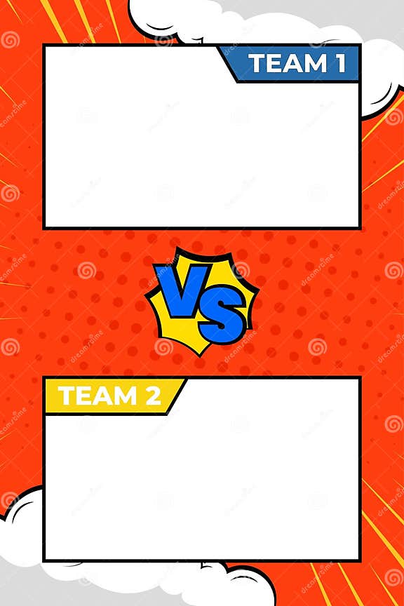 Background Orange Halftone Comic Cartoon Template Vector Versus Stock Illustration ...