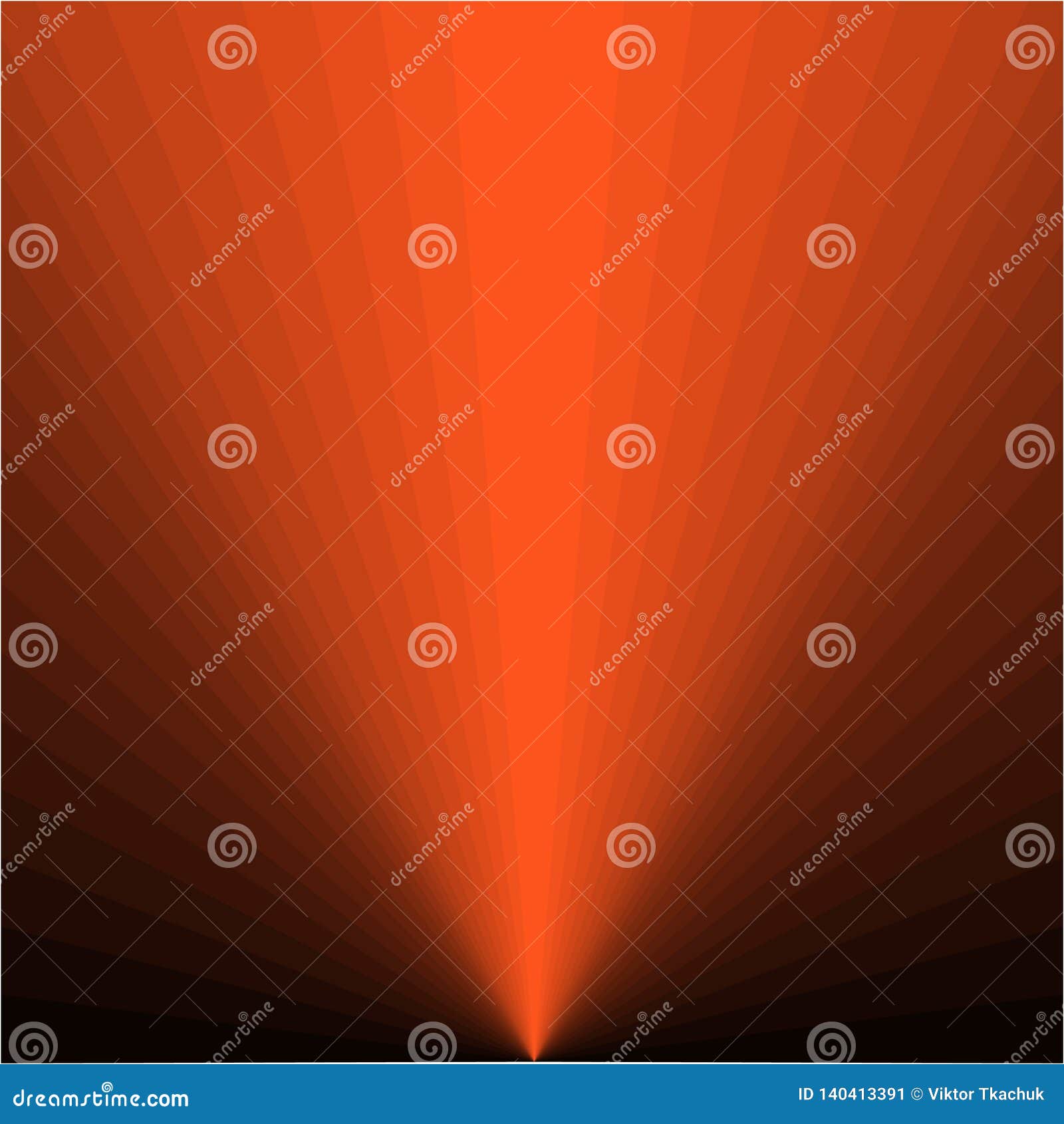 Background of orange rays stock vector. Illustration of energy - 140413391