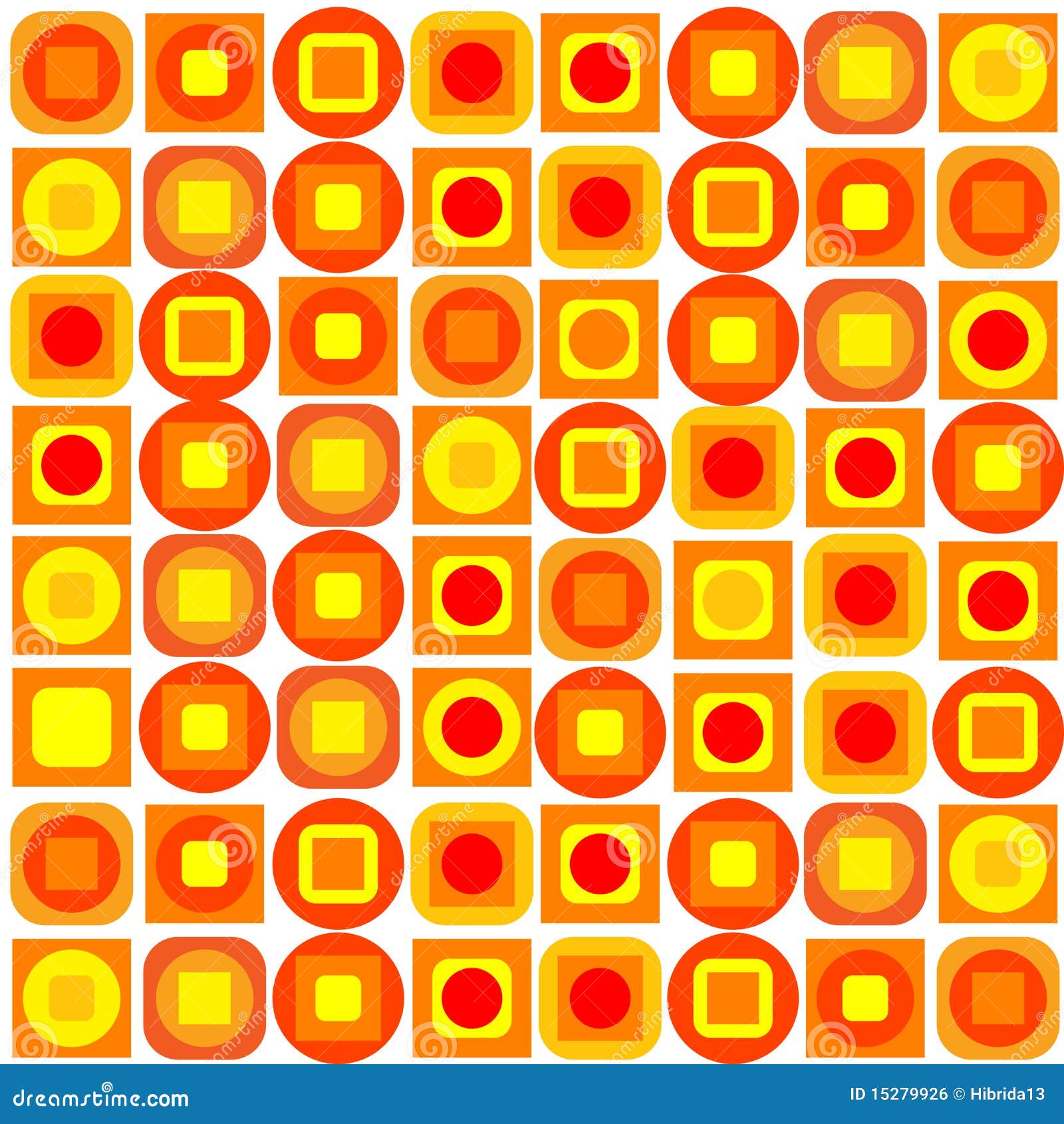 Background with Orange Shapes Stock Illustration - Illustration of ...