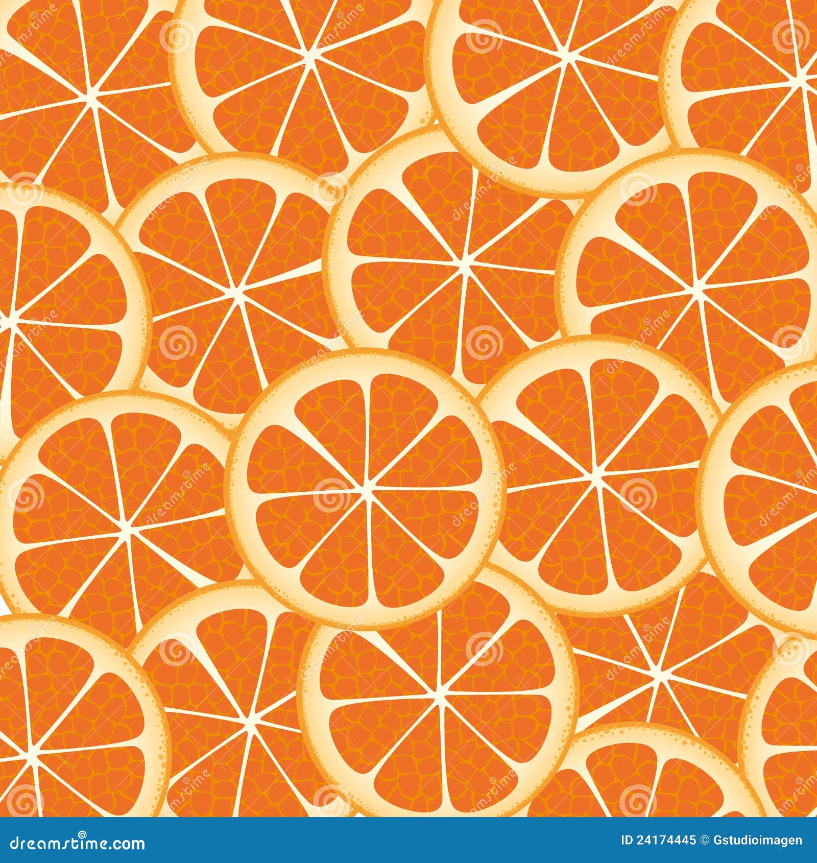 Background of Orange Slices Stock Vector - Illustration of flavor ...