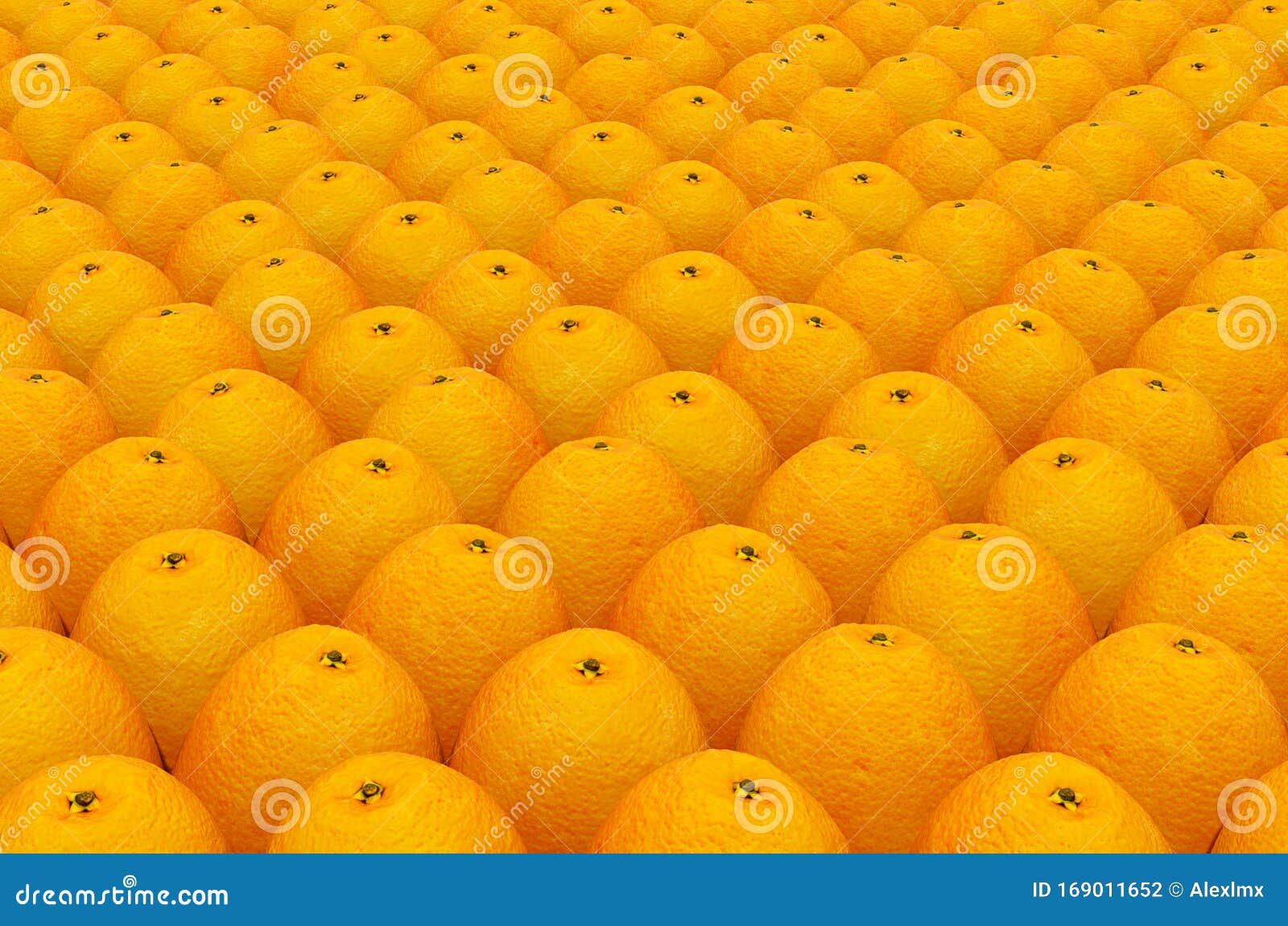 Background from Oranges with Realistic Texture, 3D Rendering Stock ...