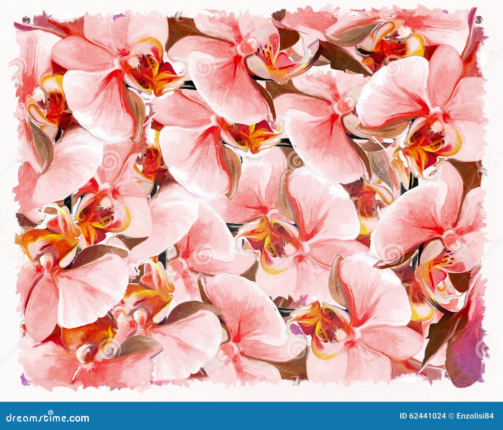 Background of orchid stock illustration. Illustration of birthday ...