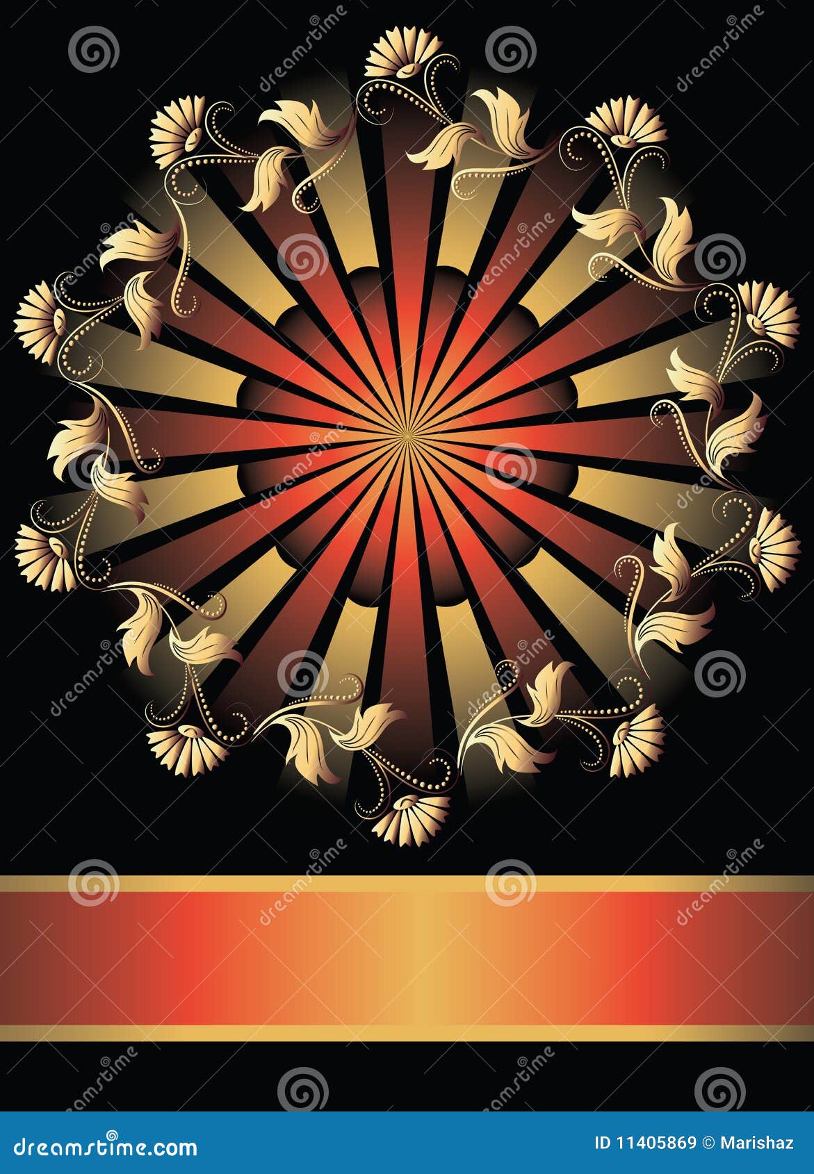 Background with ornament stock vector. Illustration of artistic - 11405869