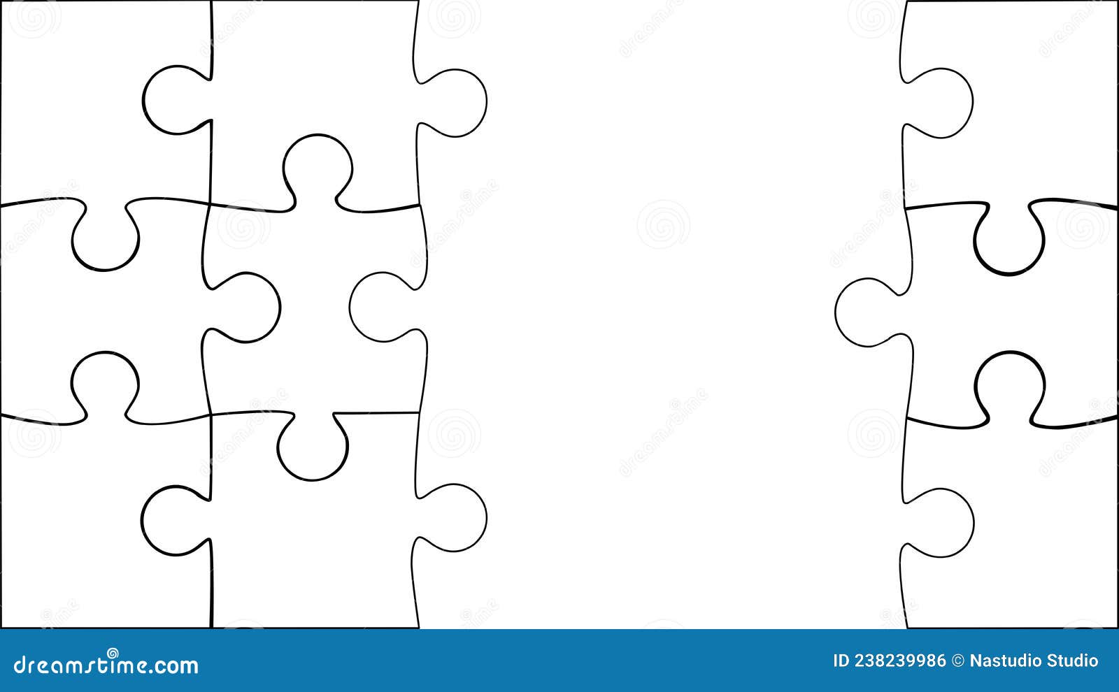 The Background Outlines the Puzzle Pieces. the Idea of Solving Puzzles ...