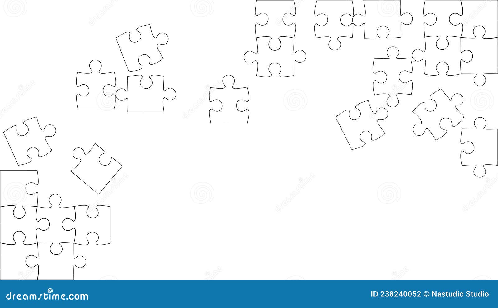 The Background Outlines the Puzzle Pieces. the Idea of Solving Puzzles ...