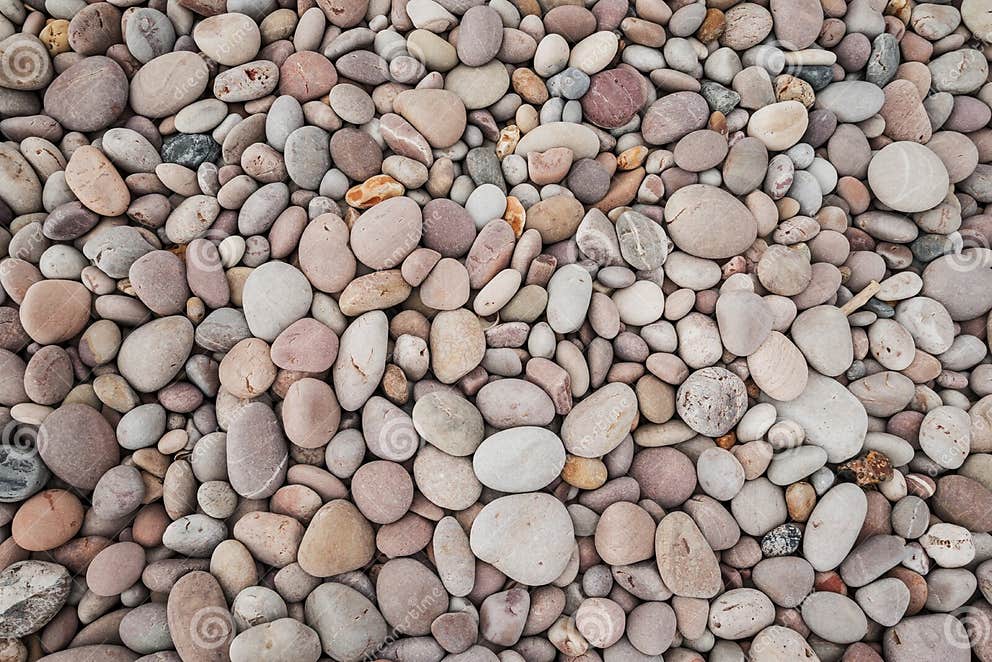 Background of a Pabbles on the Beach Stock Image - Image of landmark ...