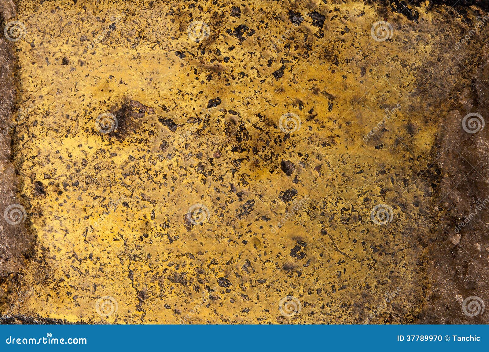 Background Painted Rusty Iron Yellow Stock Photo - Image of rough ...