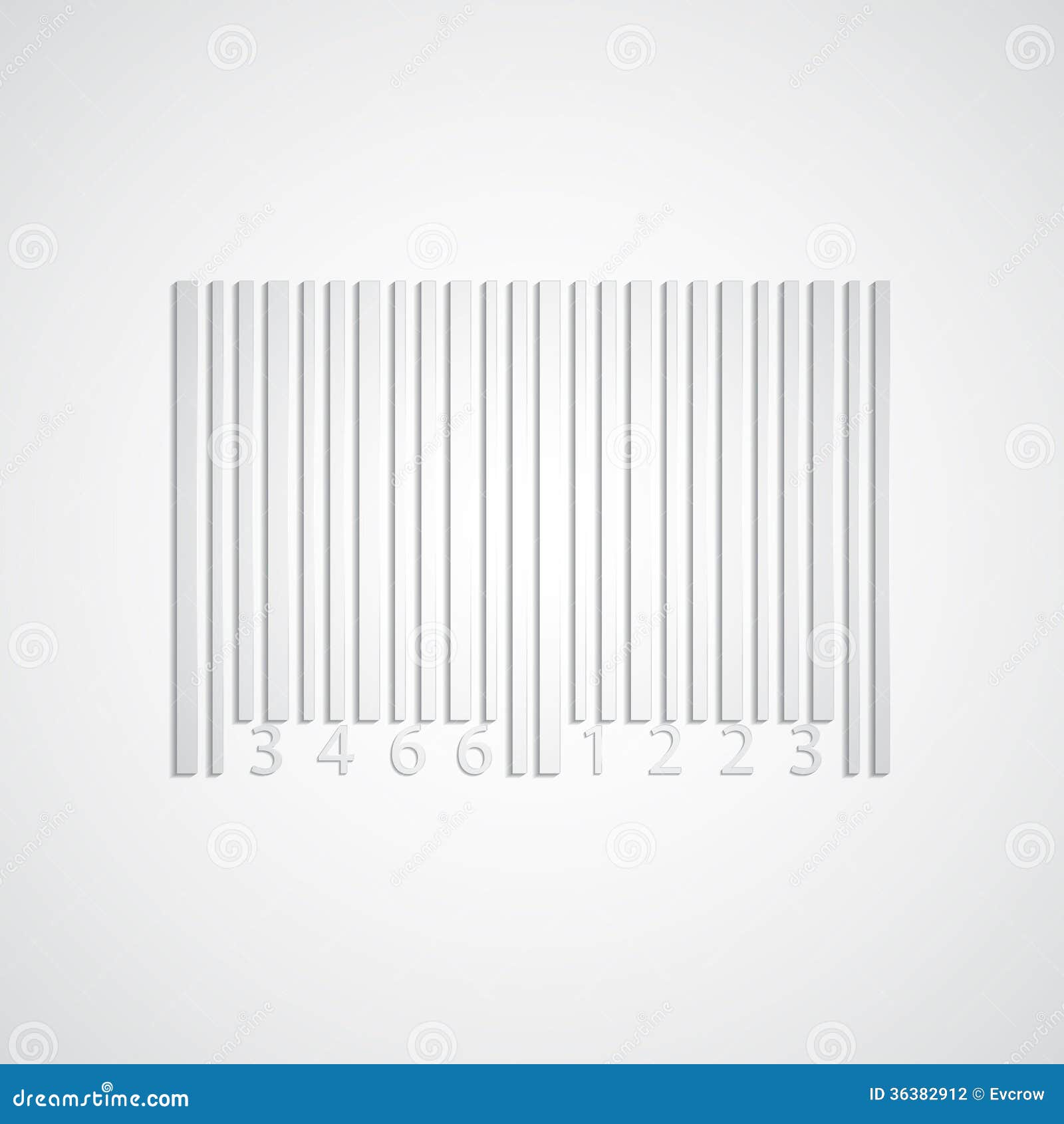 Background with Paper Barcode Stock Vector - Illustration of order ...