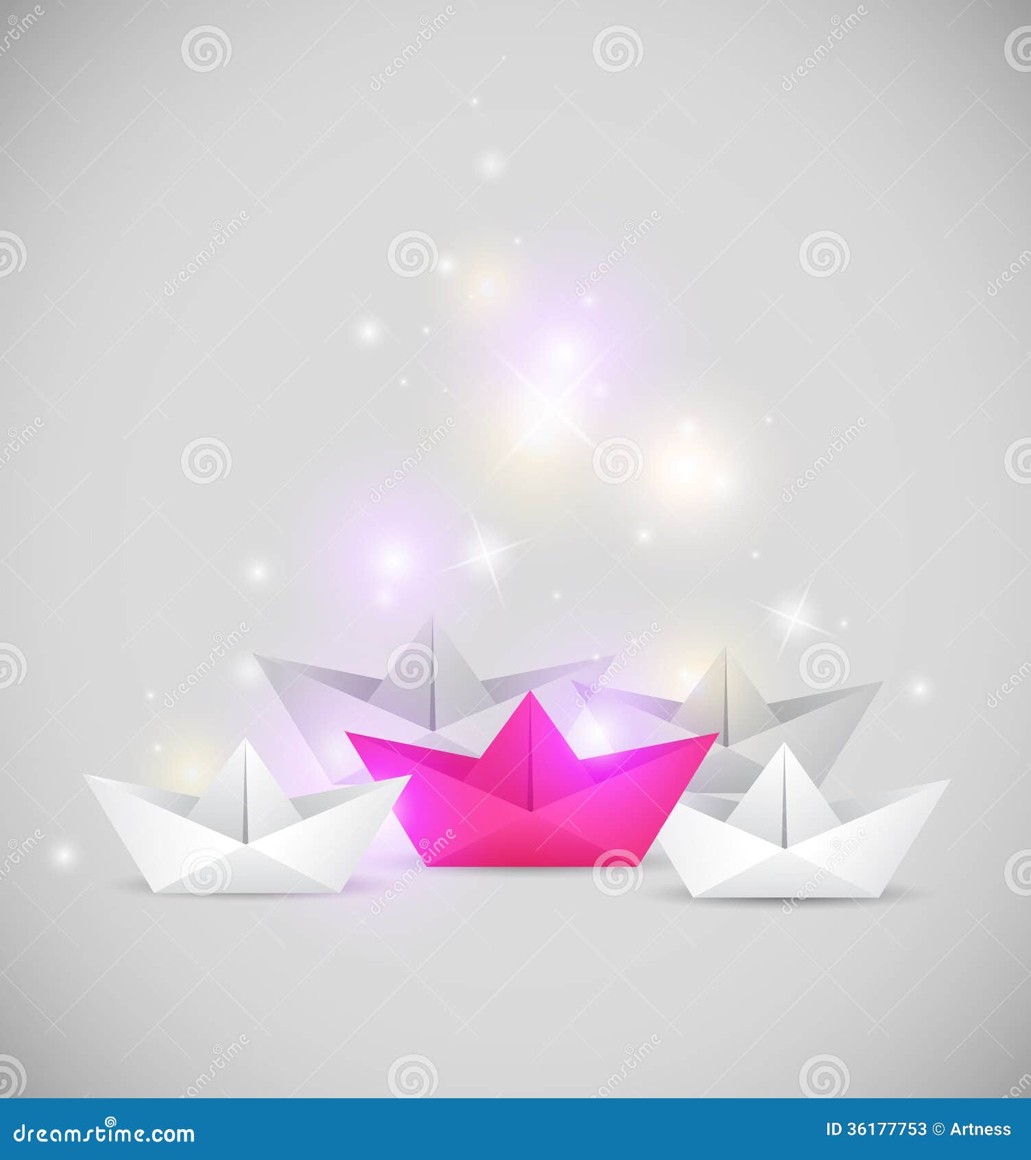 Background with paper boat stock vector. Illustration of ship - 36177753