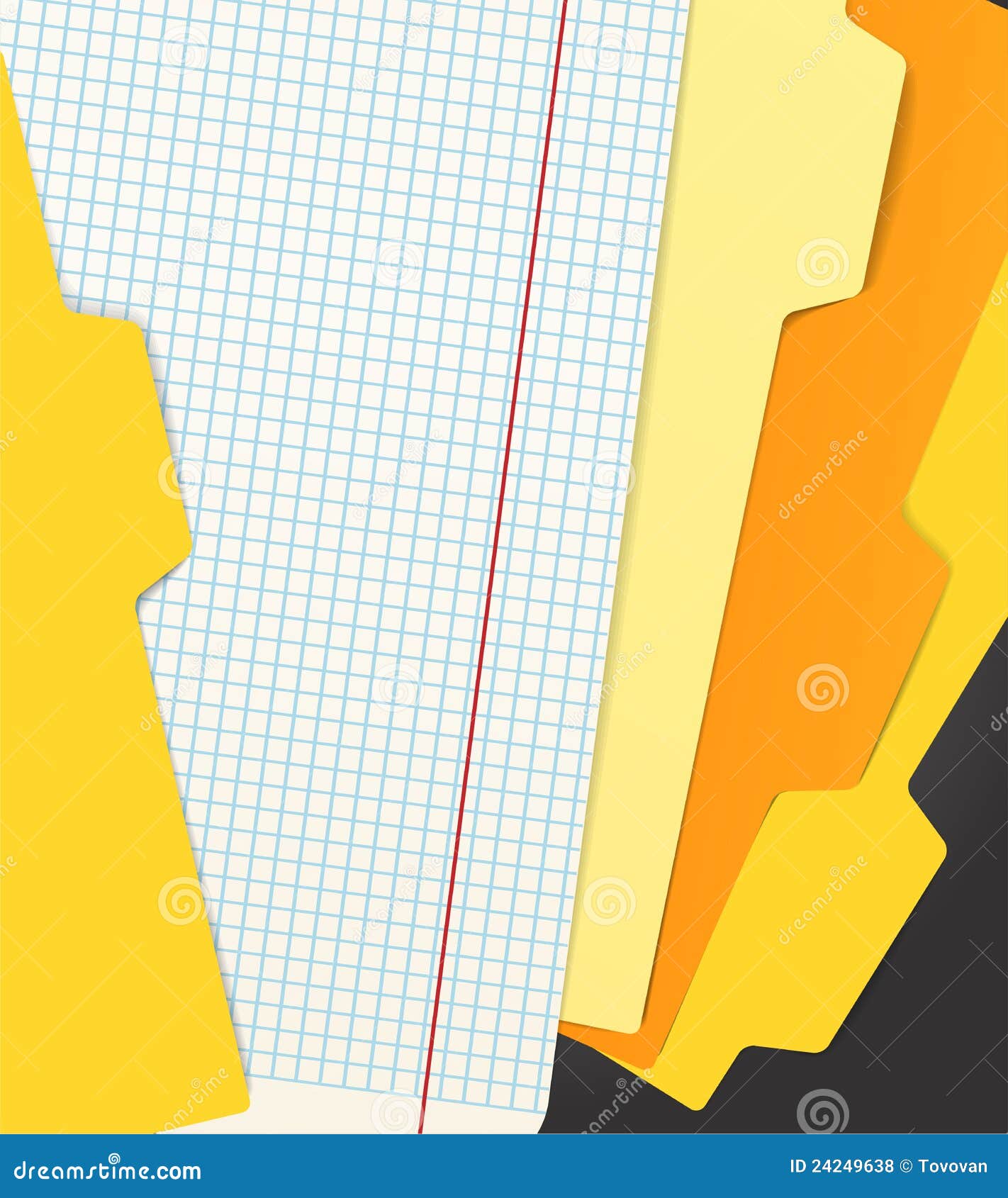 Background of Paper Folders Stock Vector - Illustration of attach ...