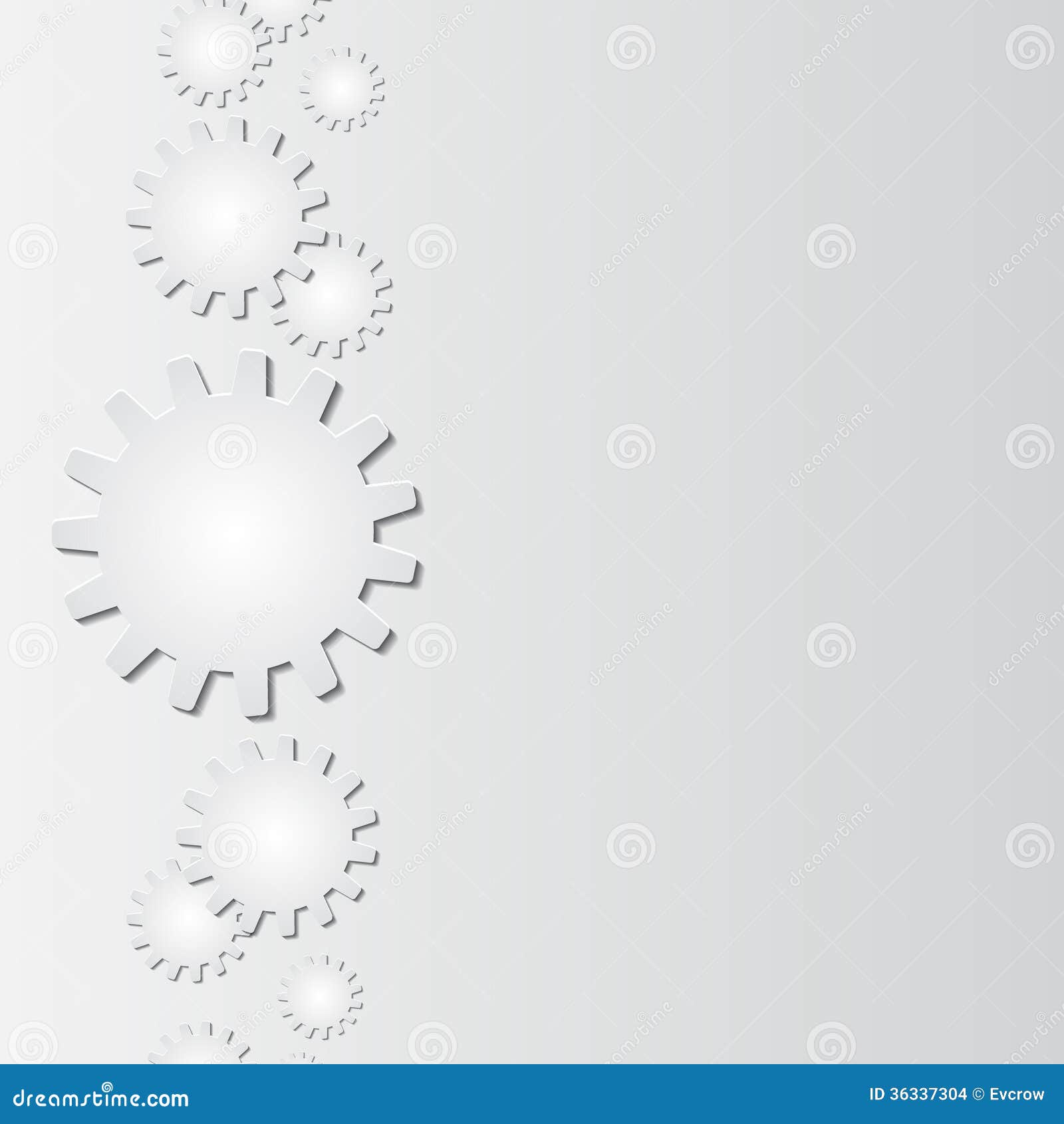 Background with Paper Gears Stock Vector - Illustration of gear ...