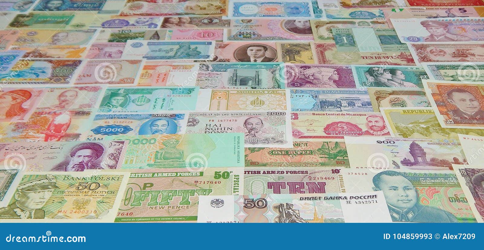 Background of Banknotes of the World Paper Money Editorial Stock Photo ...