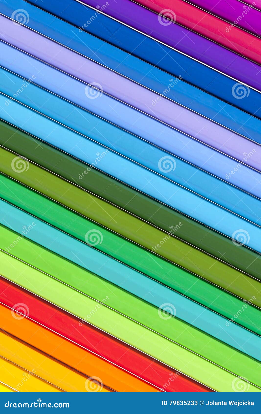 Background of Parallel Colorful Pencils, Close Up Stock Image - Image ...