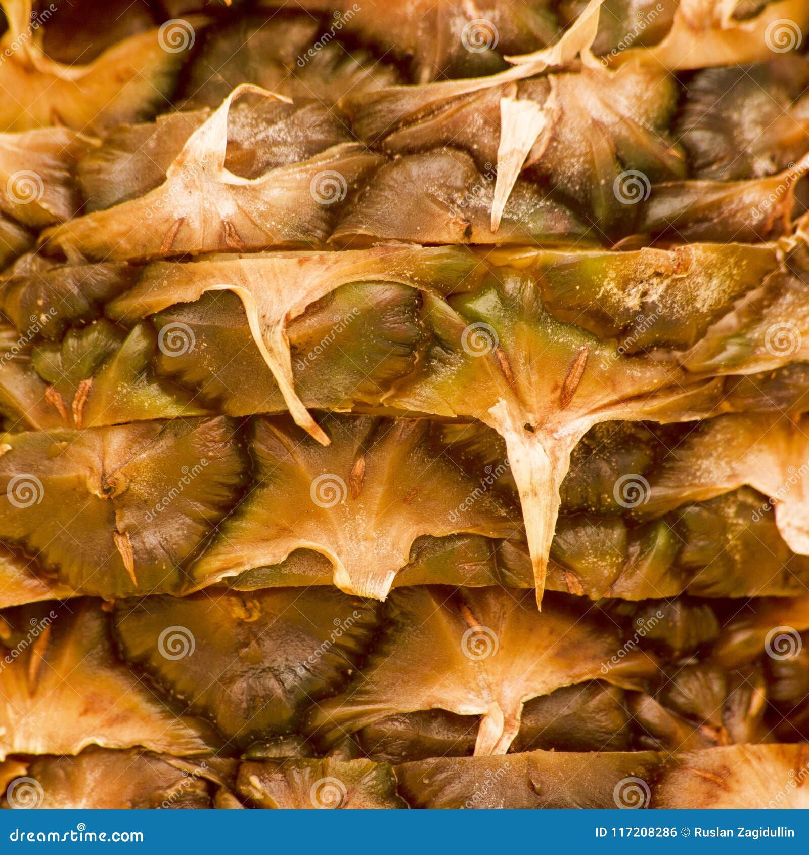 Background of Part of Ripe Green Pineapple Stock Photo - Image of ...