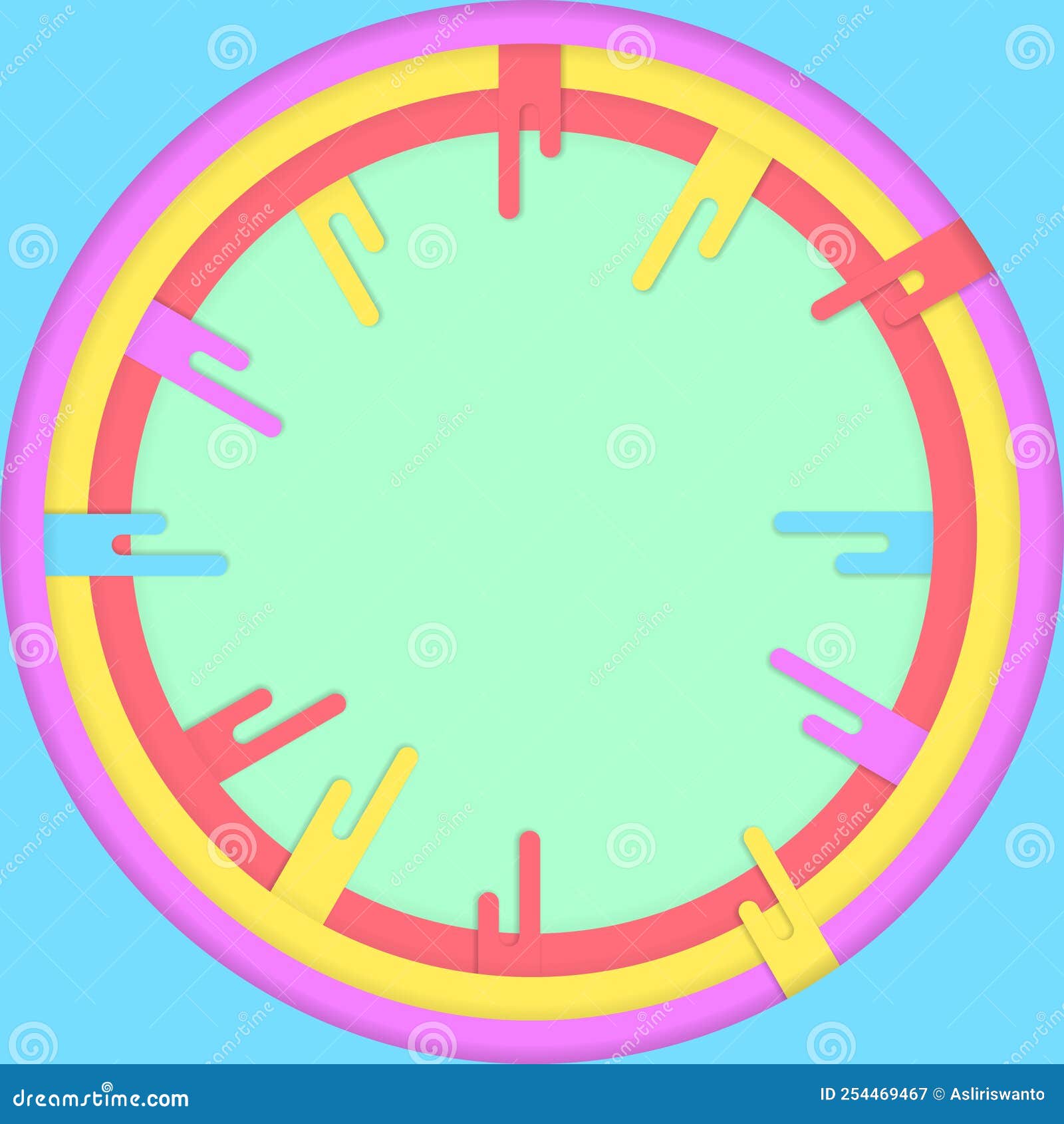 Circle Frame with Overlap Layers Background. Abstract, Pastel, Colorful ...