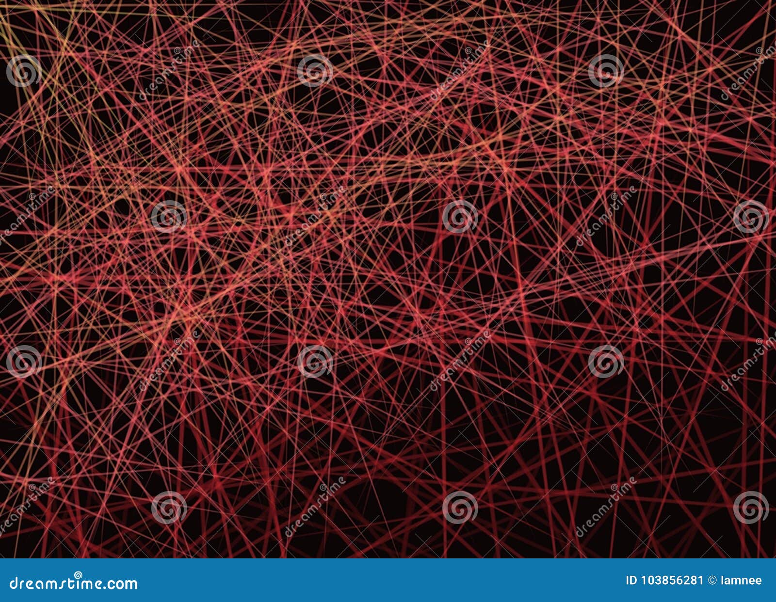 Horizontal Crossing of Red Lines on Black Background Stock Illustration ...