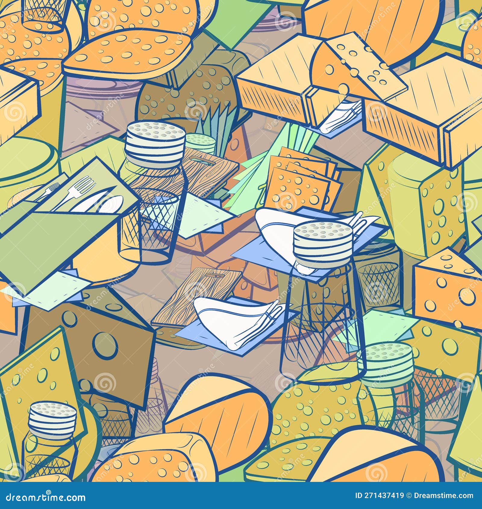 Design Pattern. Mixture of Topics, Abstract Art Stock Vector ...