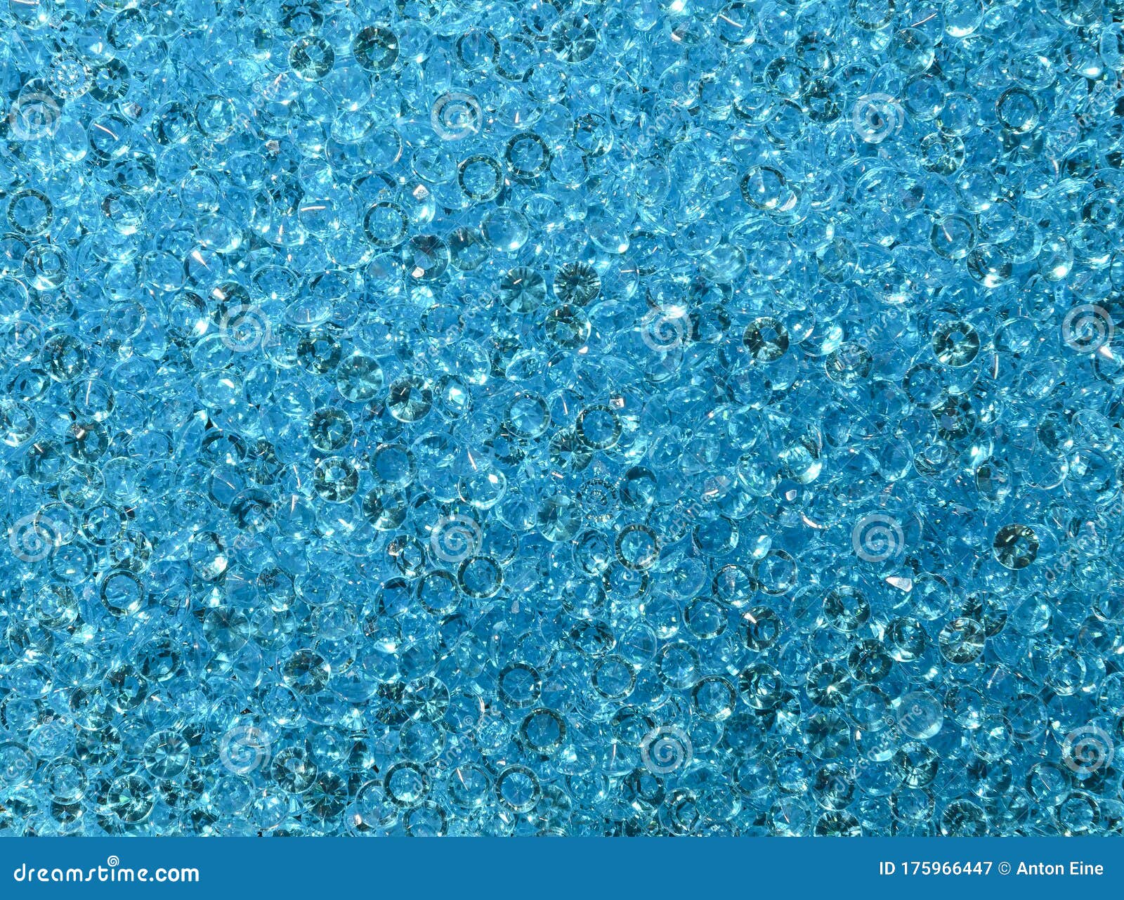Background Pattern of Blue Rhinestone Crystals Stock Image - Image of ...