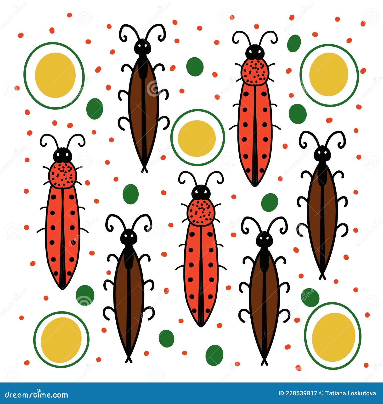 Colourful Bugs Stock Image | CartoonDealer.com #41413