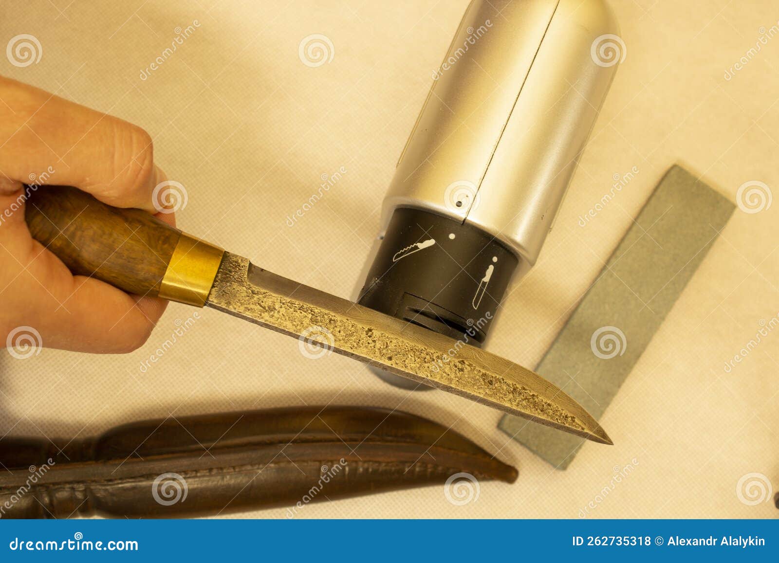 Background with a Pattern of Damascus Steel. Damascus Steel with ...