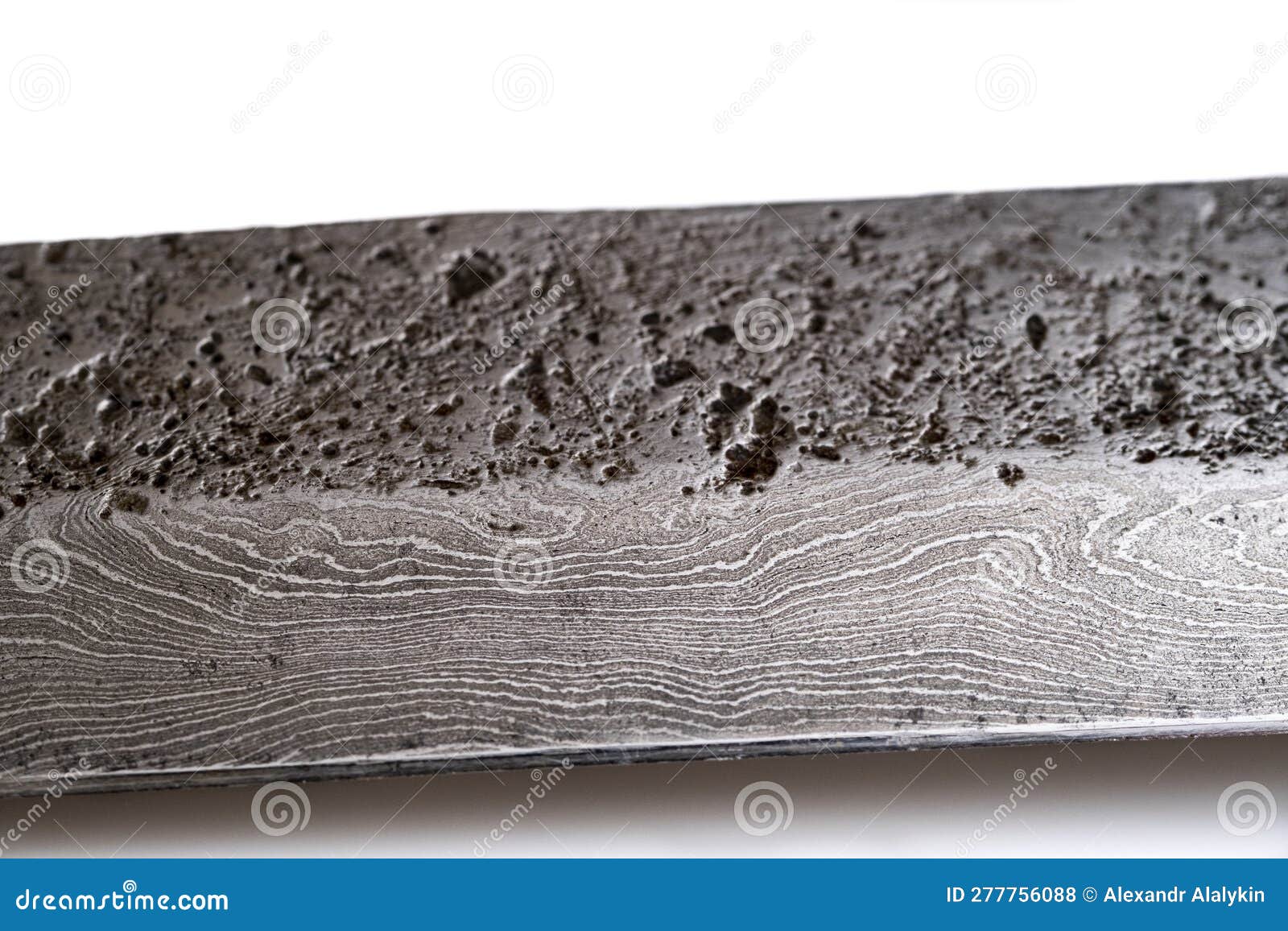Background with a Pattern of Damascus Steel. Macro Shot of ...