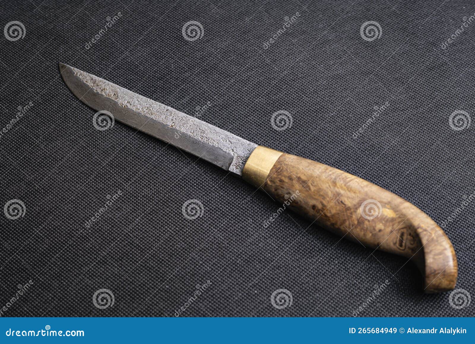 Background with a Pattern of Damascus Steel. Macro Shot of Damascus ...