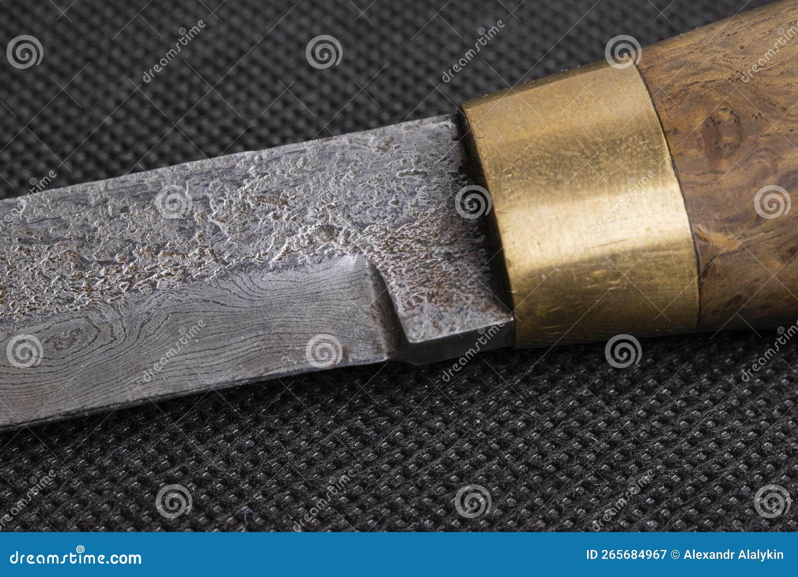 Background with a Pattern of Damascus Steel. Macro Shot of Damascus ...