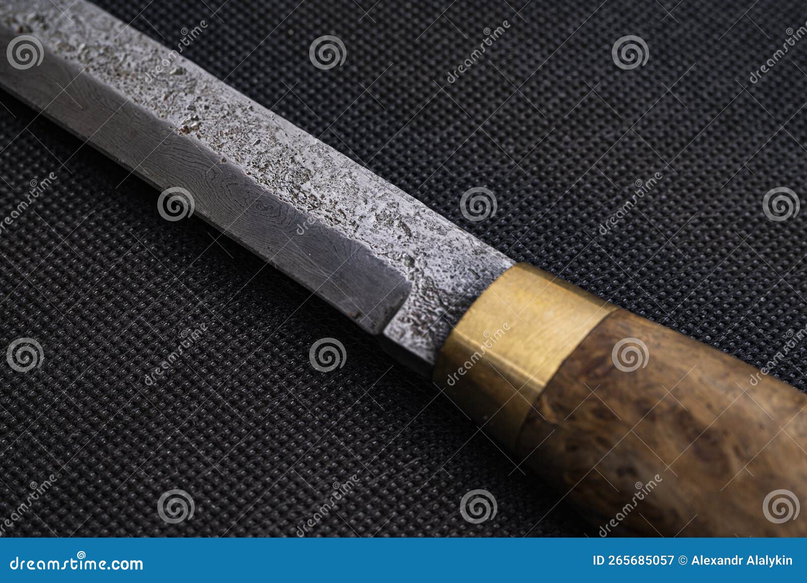 Background with a Pattern of Damascus Steel. Macro Shot of Damascus ...