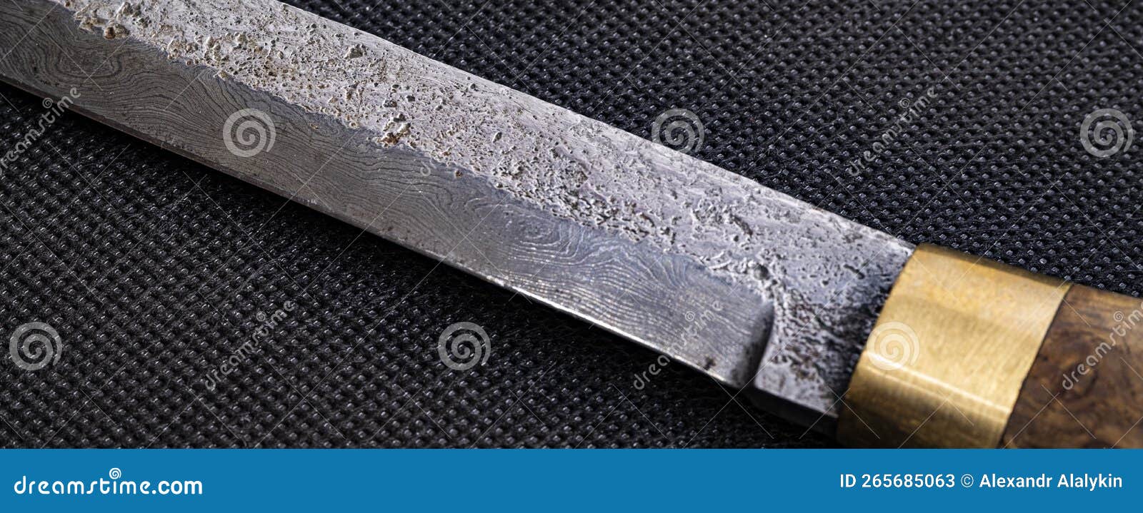 Background with a Pattern of Damascus Steel. Macro Shot of Damascus ...