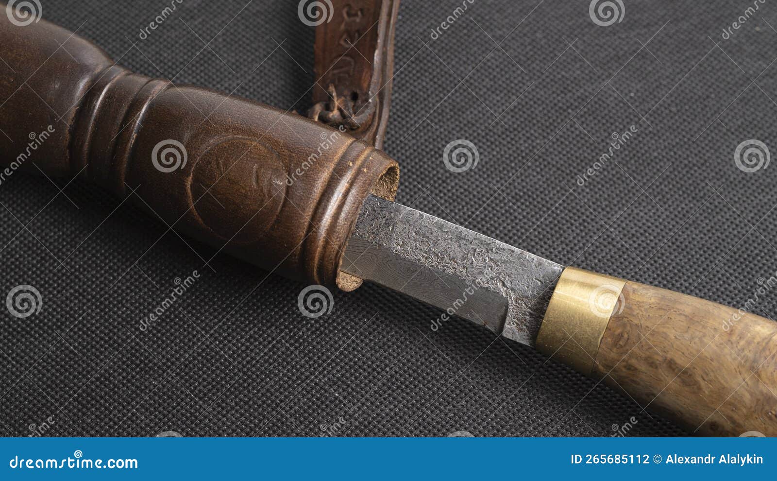 Background with a Pattern of Damascus Steel. Macro Shot of Damascus ...