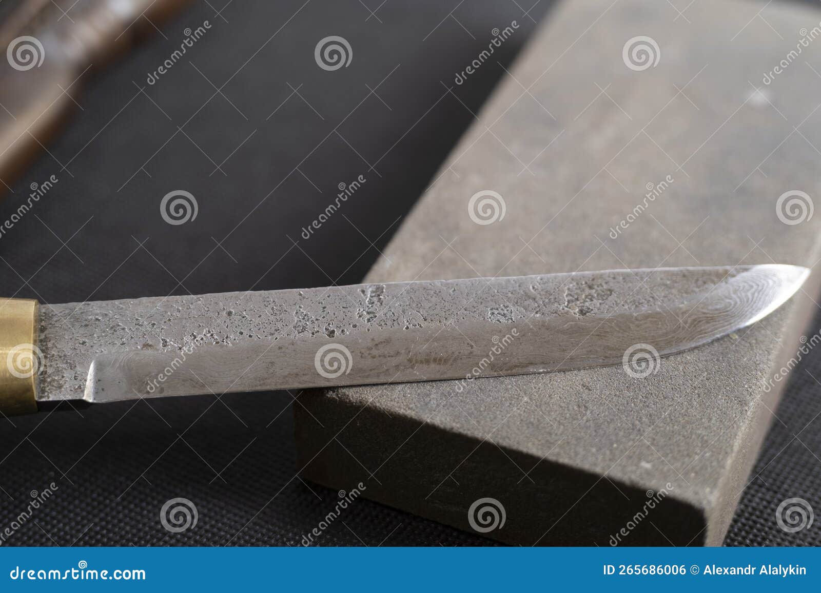 Background with a Pattern of Damascus Steel. Macro Shot of Damascus ...