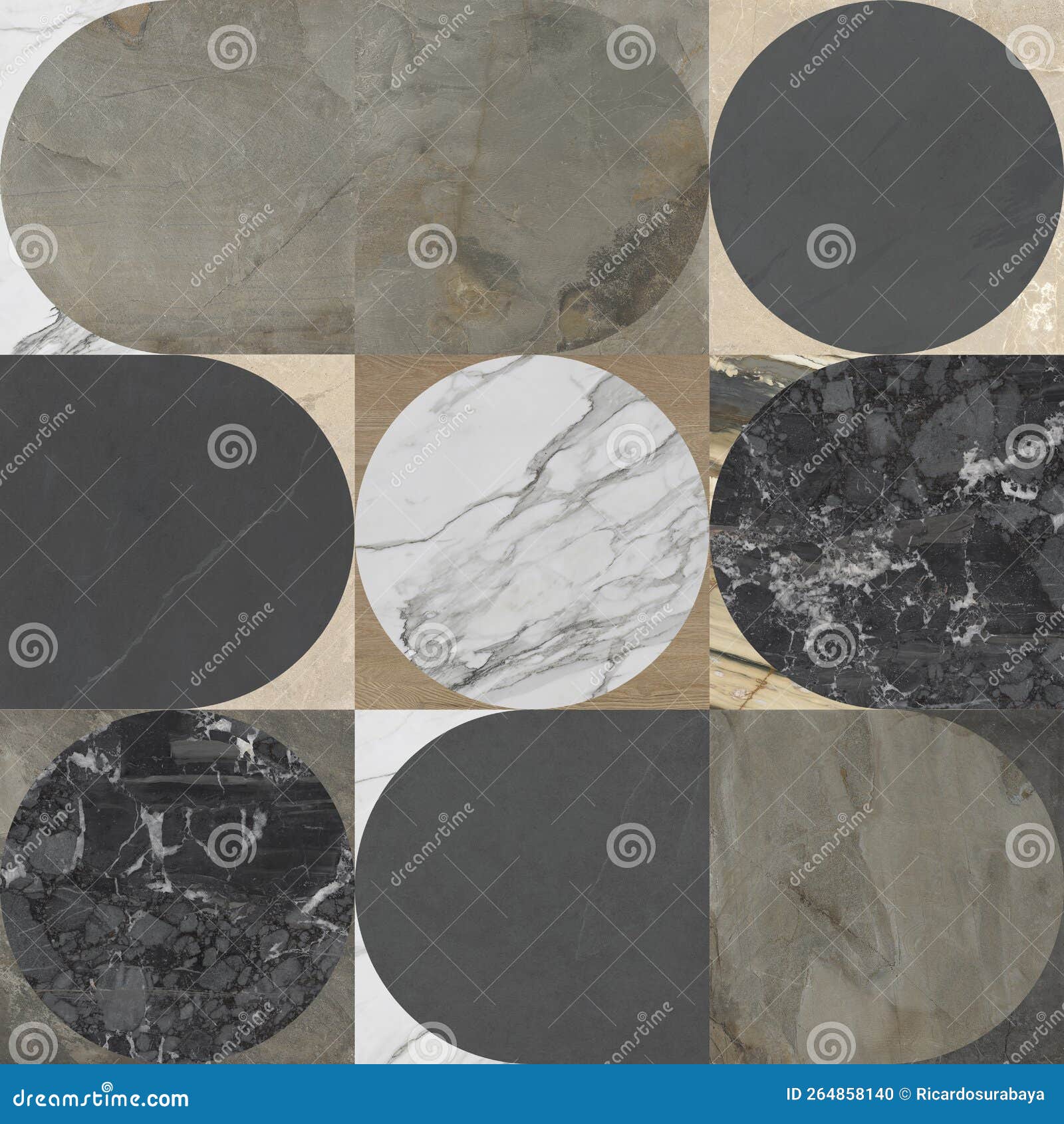Background Pattern for Home Decoration, with Several Natural Marbles ...