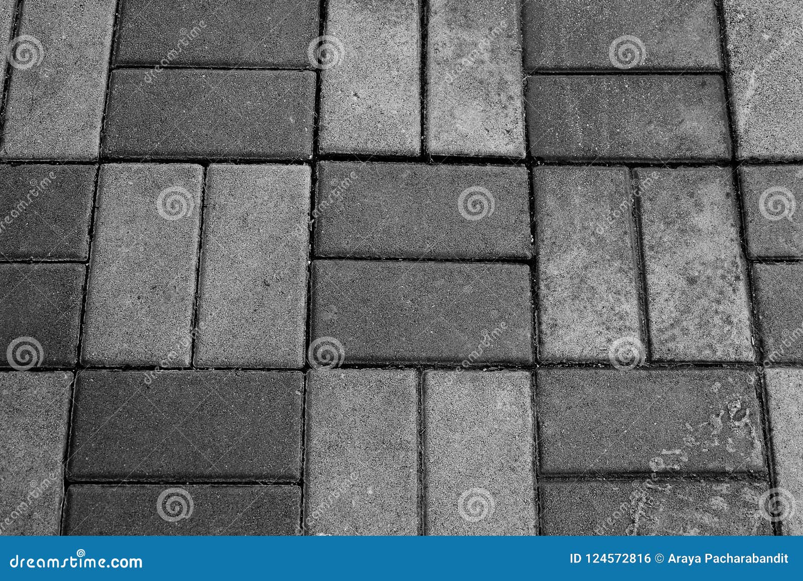 Horizontal Texture of the Gray Brick Footpath Stock Photo - Image of ...